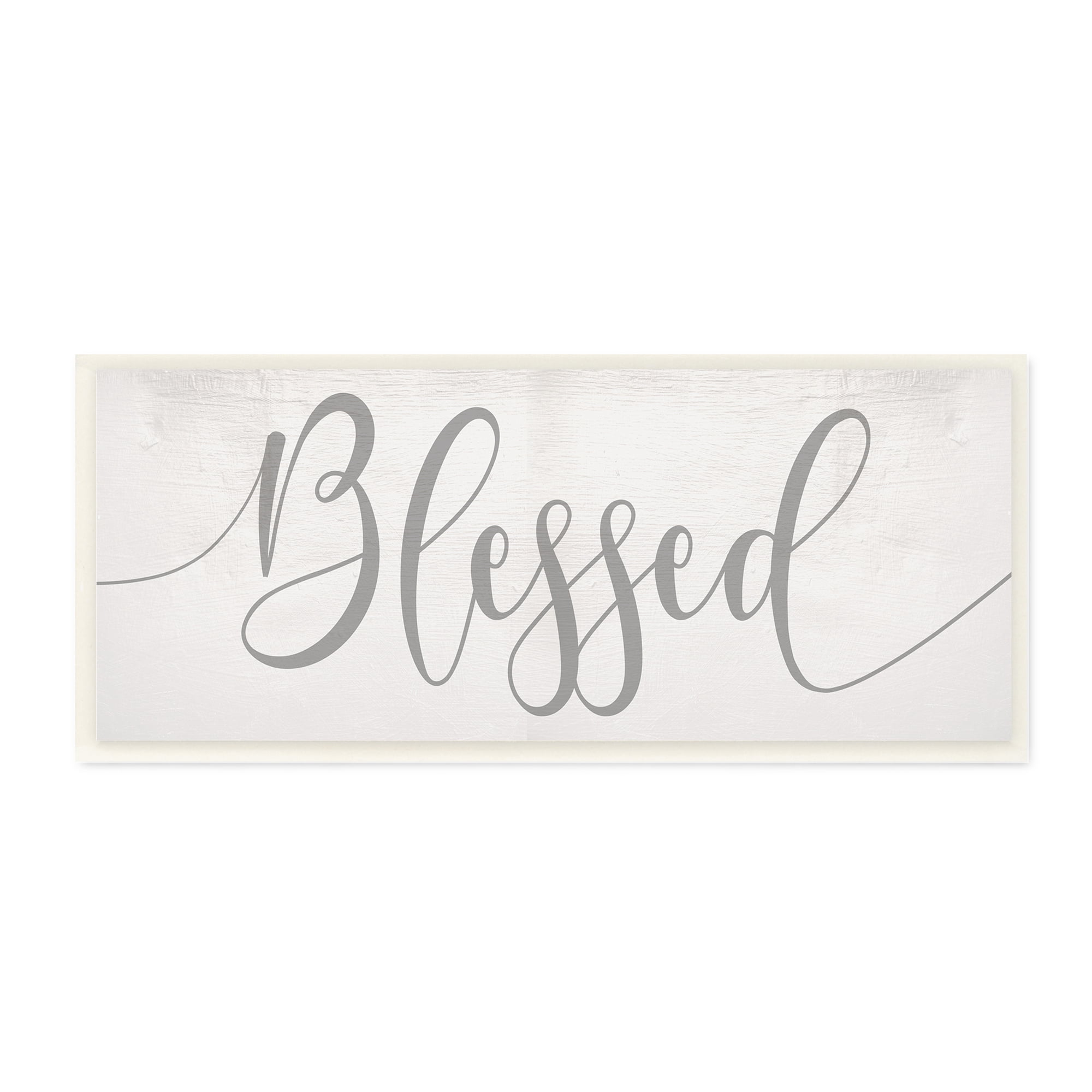 Stupell Industries Blessed Typography Unframed Art Print - Walmart.com