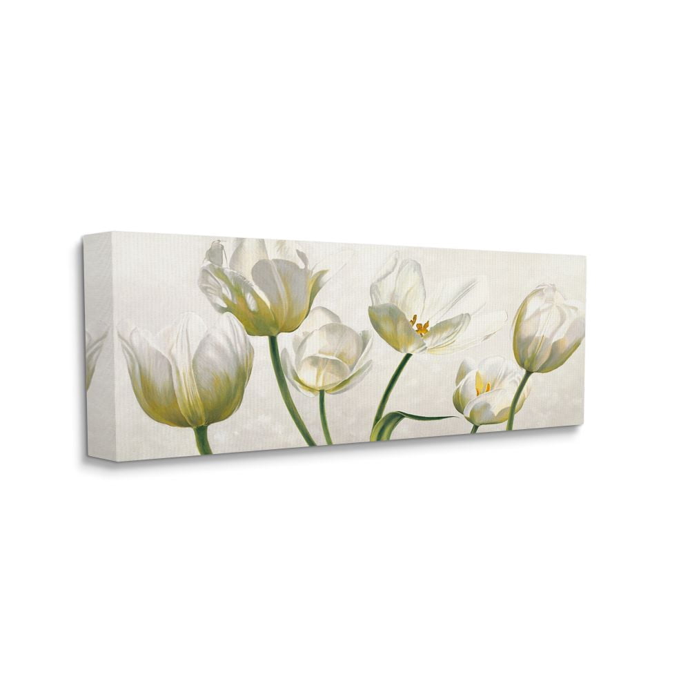 Stupell Industries Soft White Blooming Tulip Petals Floral Details ...