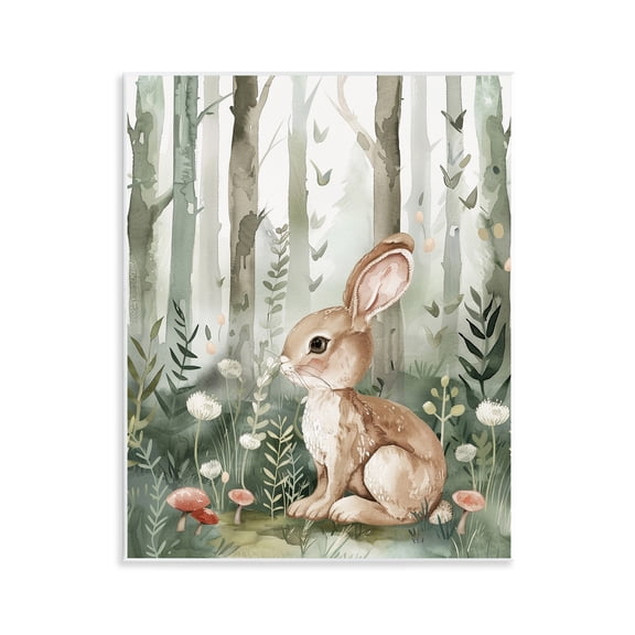 Stupell Industries Soft Woodland Hedgehog Landscape & Nature Painting ...