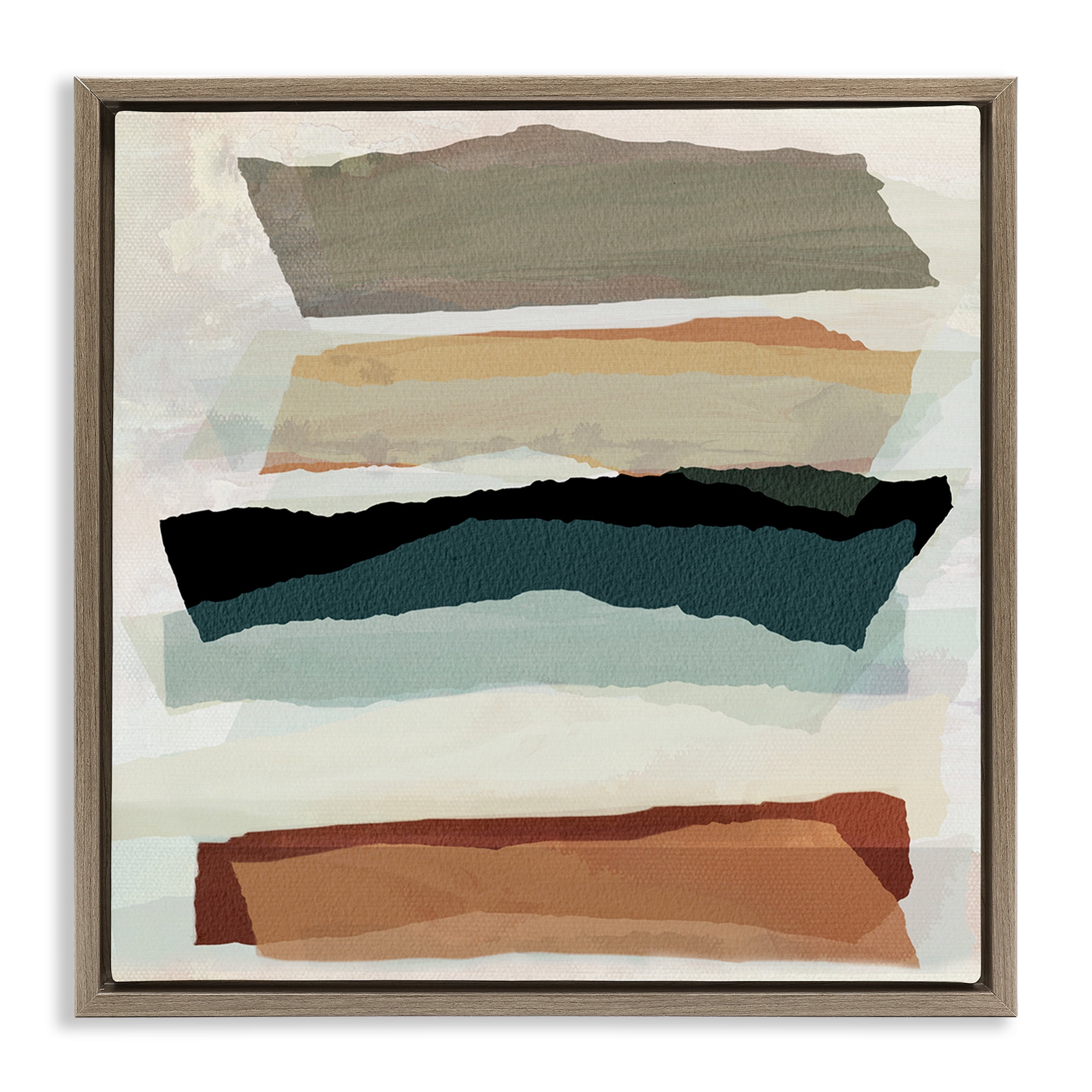 Stupell Industries Southwestern Layered Shapes Abstract Painting Brown ...
