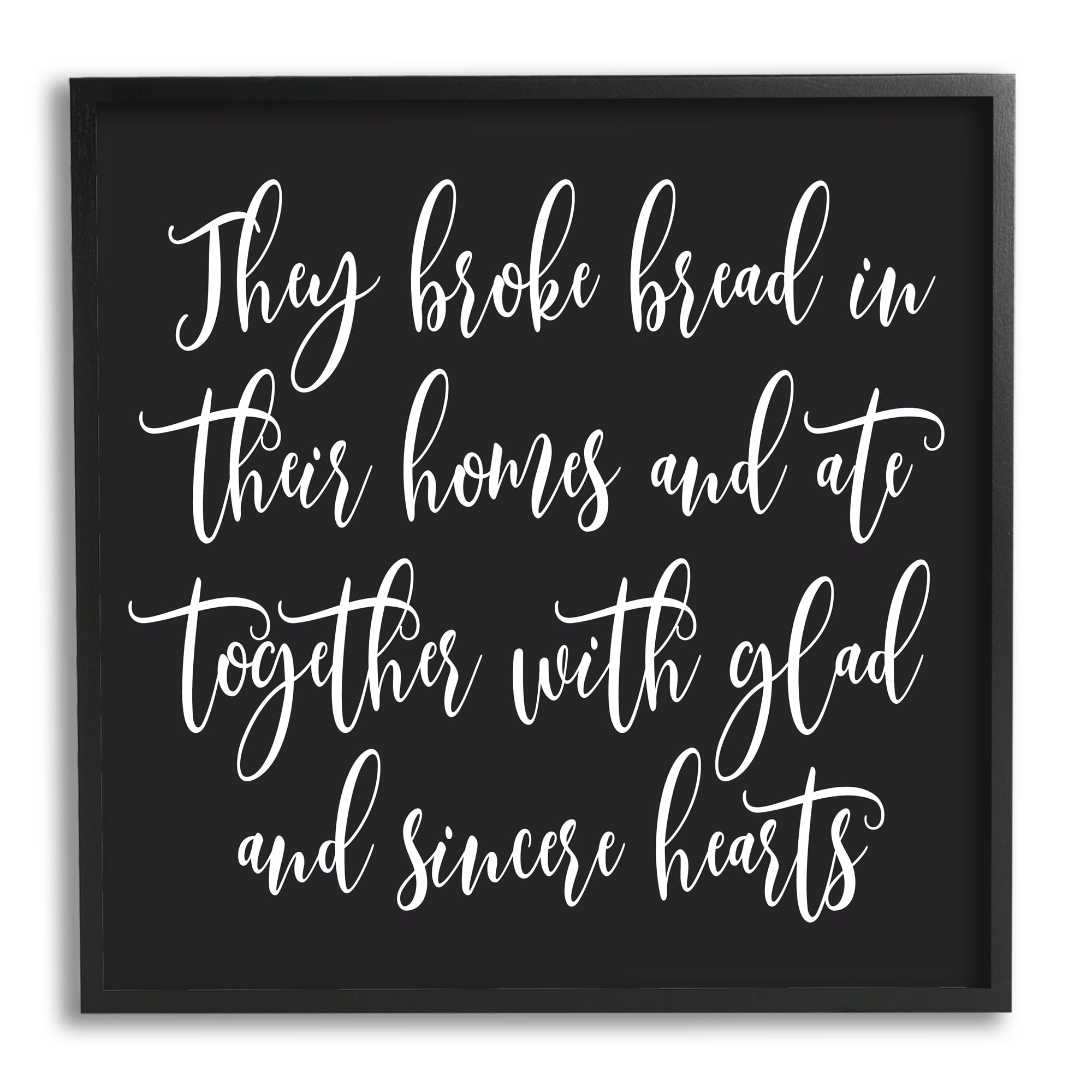 Stupell Industries Christian Inspirational Faith Decor Calligraphy ...