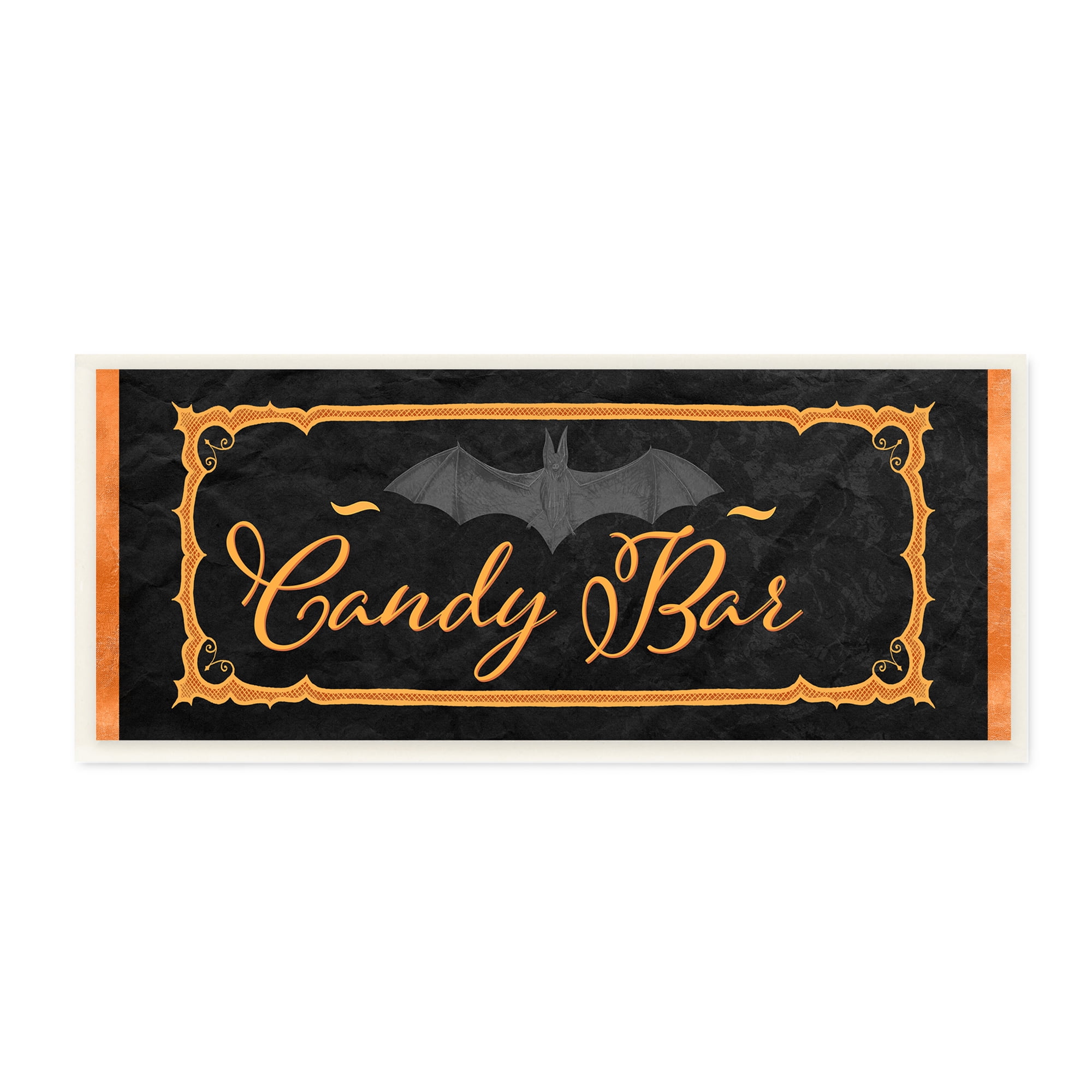 Stupell Industries Spooky Halloween Candy Bar Wall Plaque 17x7 by SD ...
