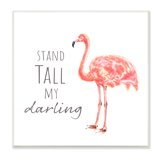 Stupell Industries Stand Tall My Darling Motivational Phrase Pink ...