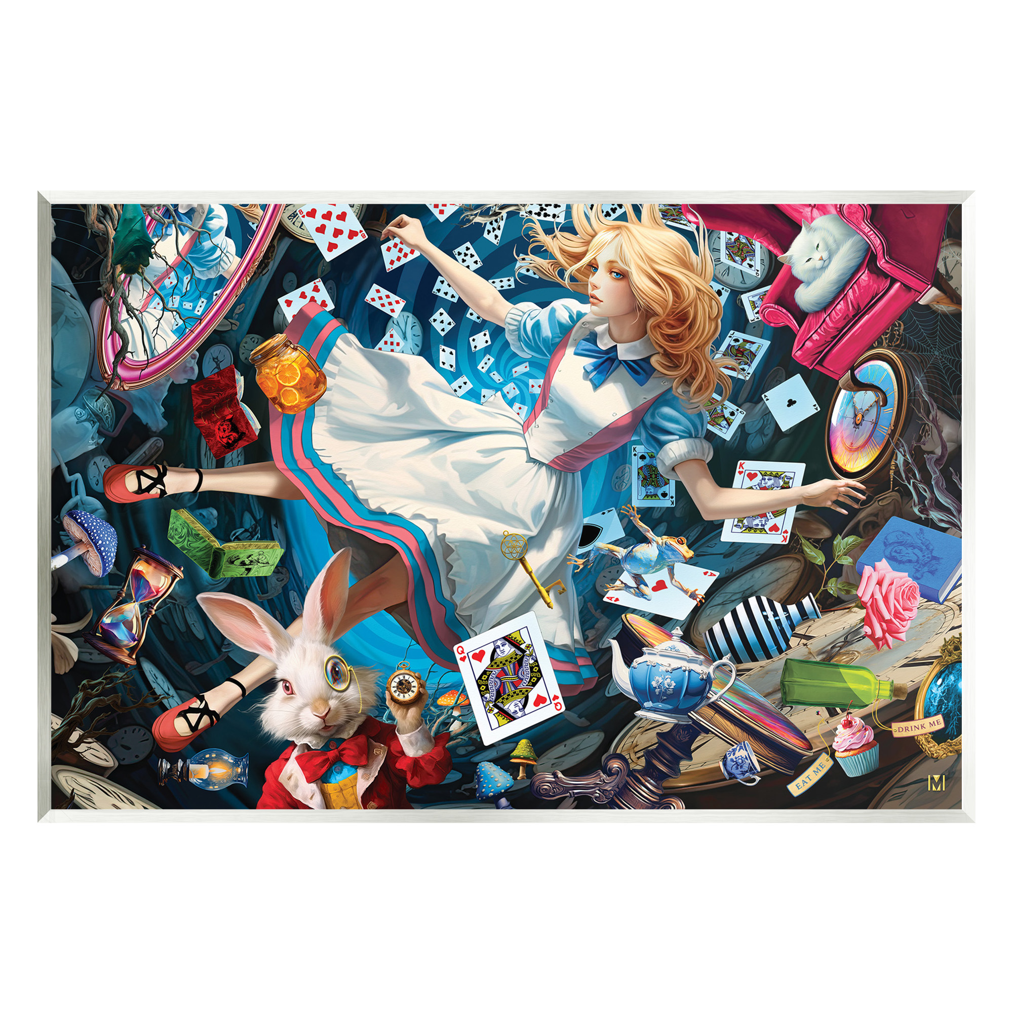 Stupell Tale Collage Animals Painting - 19 x 13 Wall Art Print ...