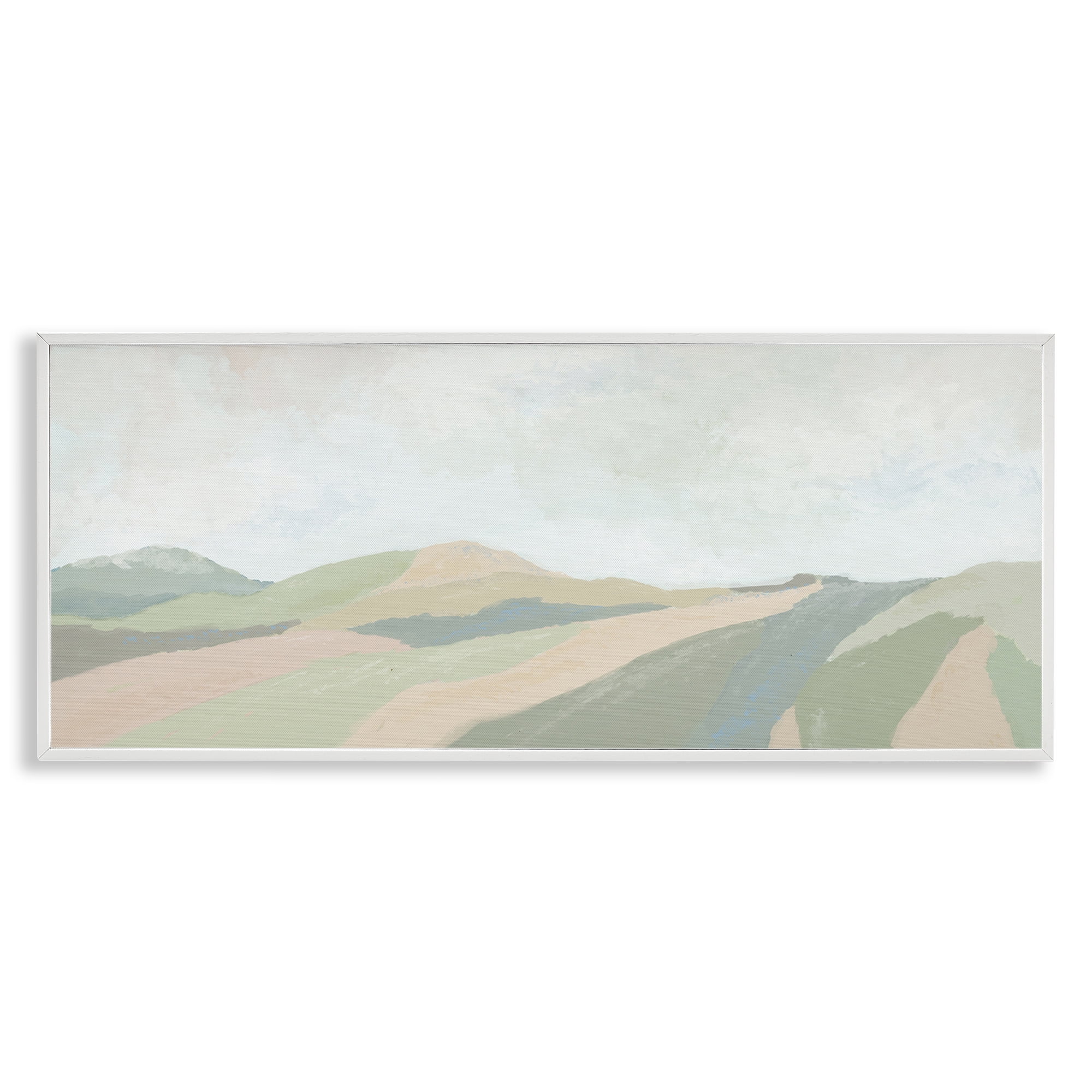 Stupell Industries Striped Green Hills Landscape & Nature Painting ...