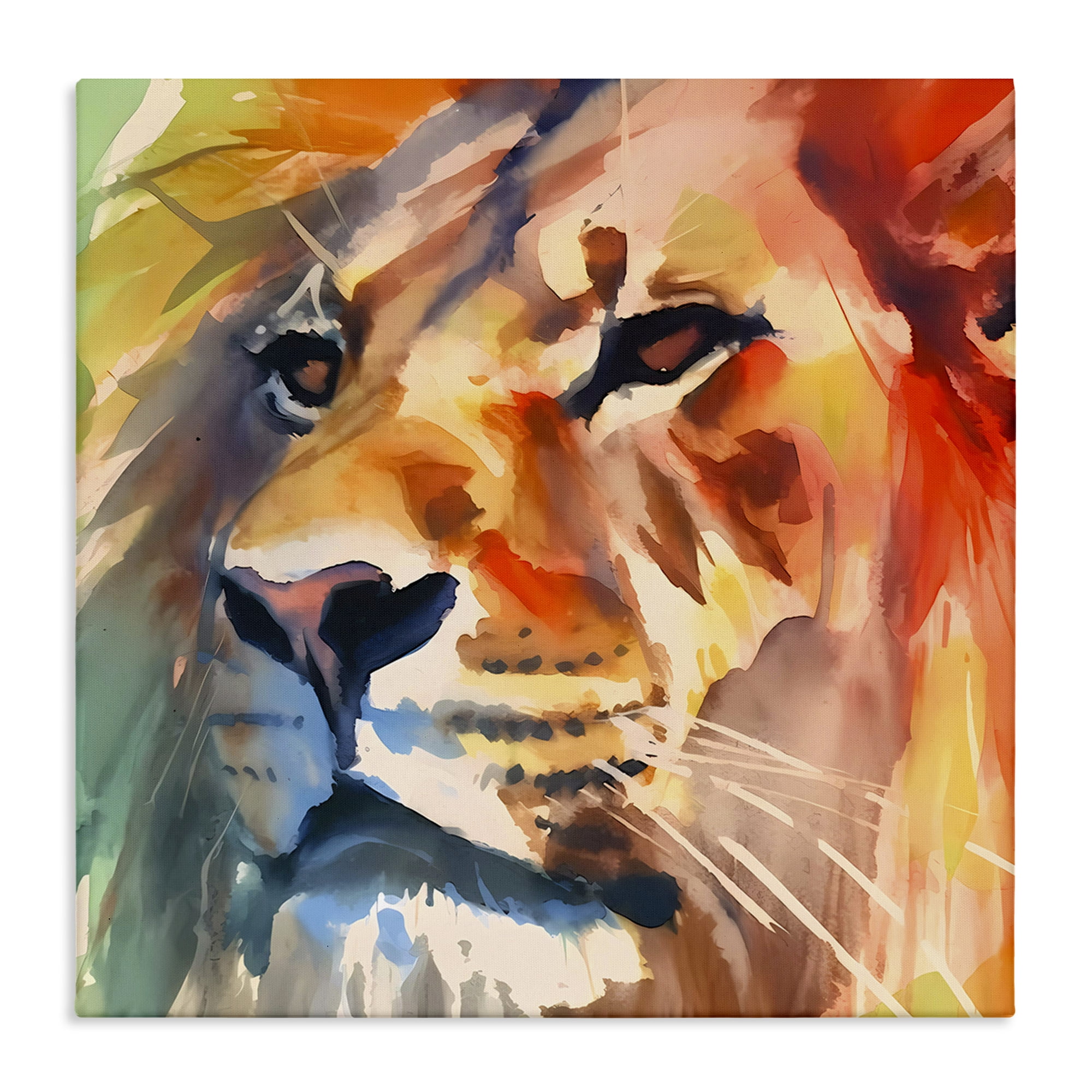 Stupell Industries Strong Lion Gaze Animals & Insects Painting Gallery ...