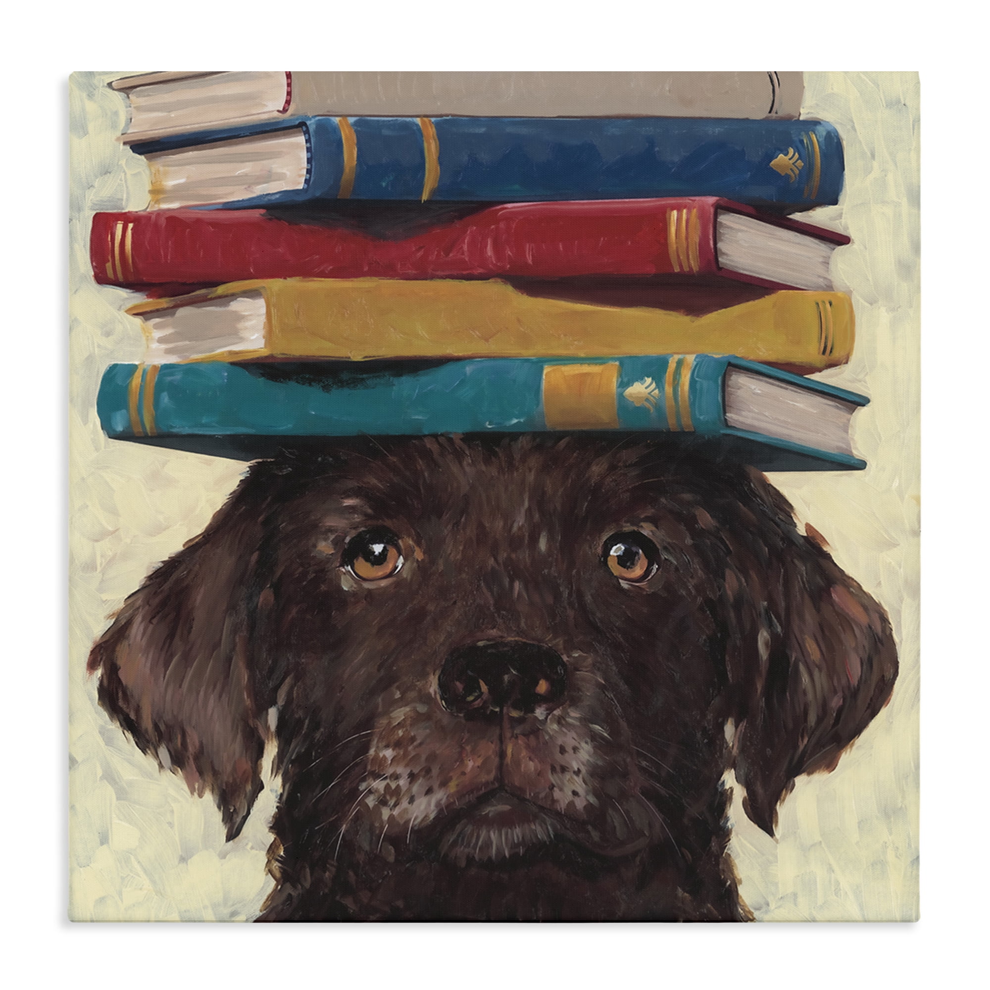 Stupell Industries Studious Abby Dog Canvas Wall Art, design by Studio ...