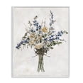 Stupell Industries Subdued Flower Bushel White Framed Giclee Art ...