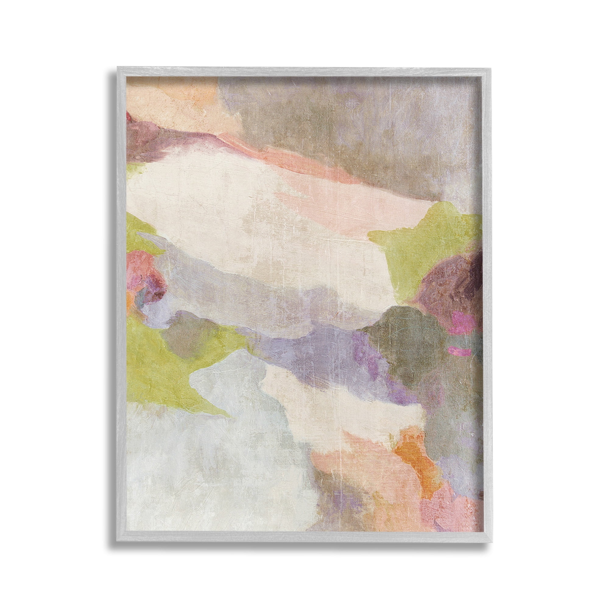 Stupell Industries Subtle Fluid Abstraction Abstract Painting Gray ...