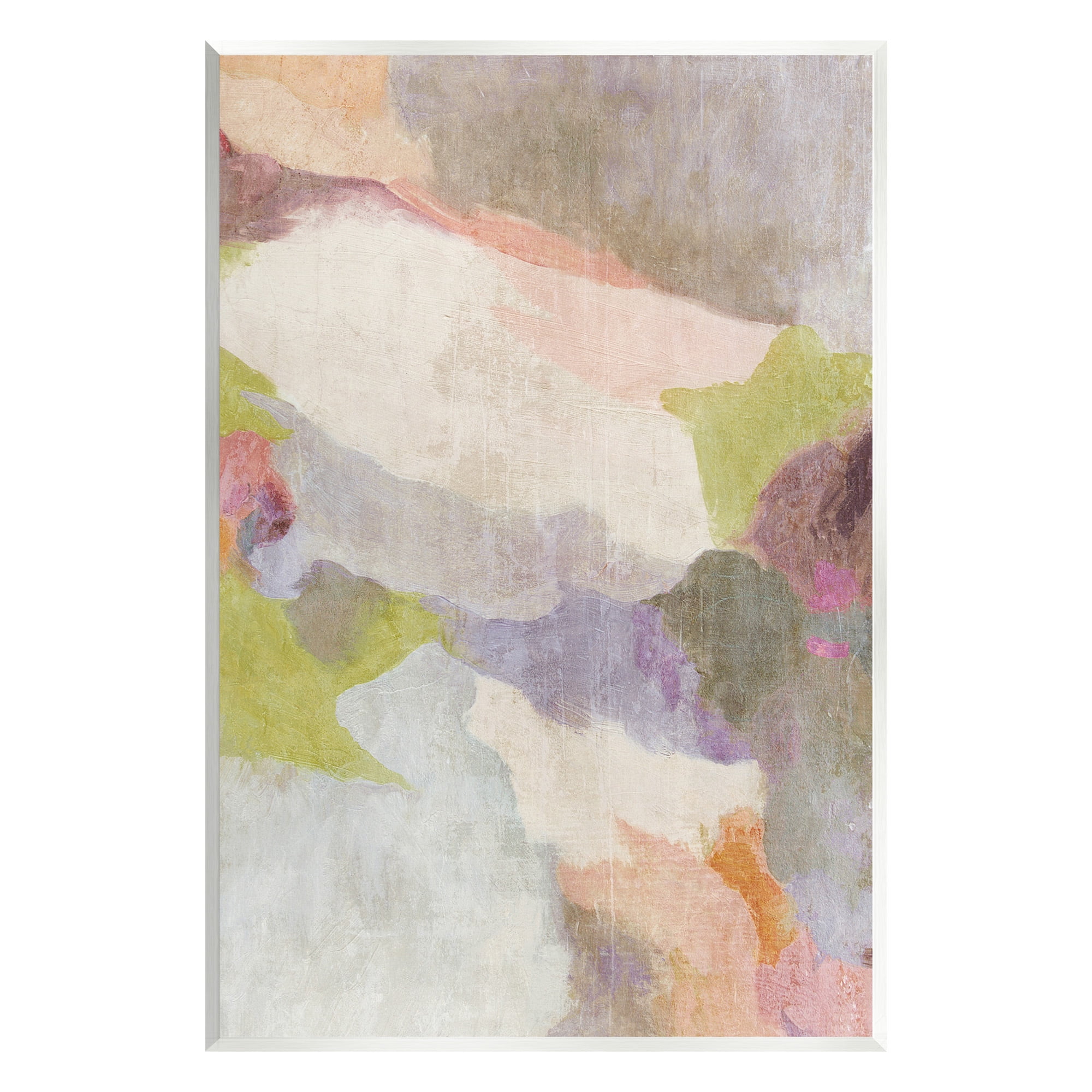 Stupell Industries Subtle Fluid Abstraction Abstract Painting Unframed ...