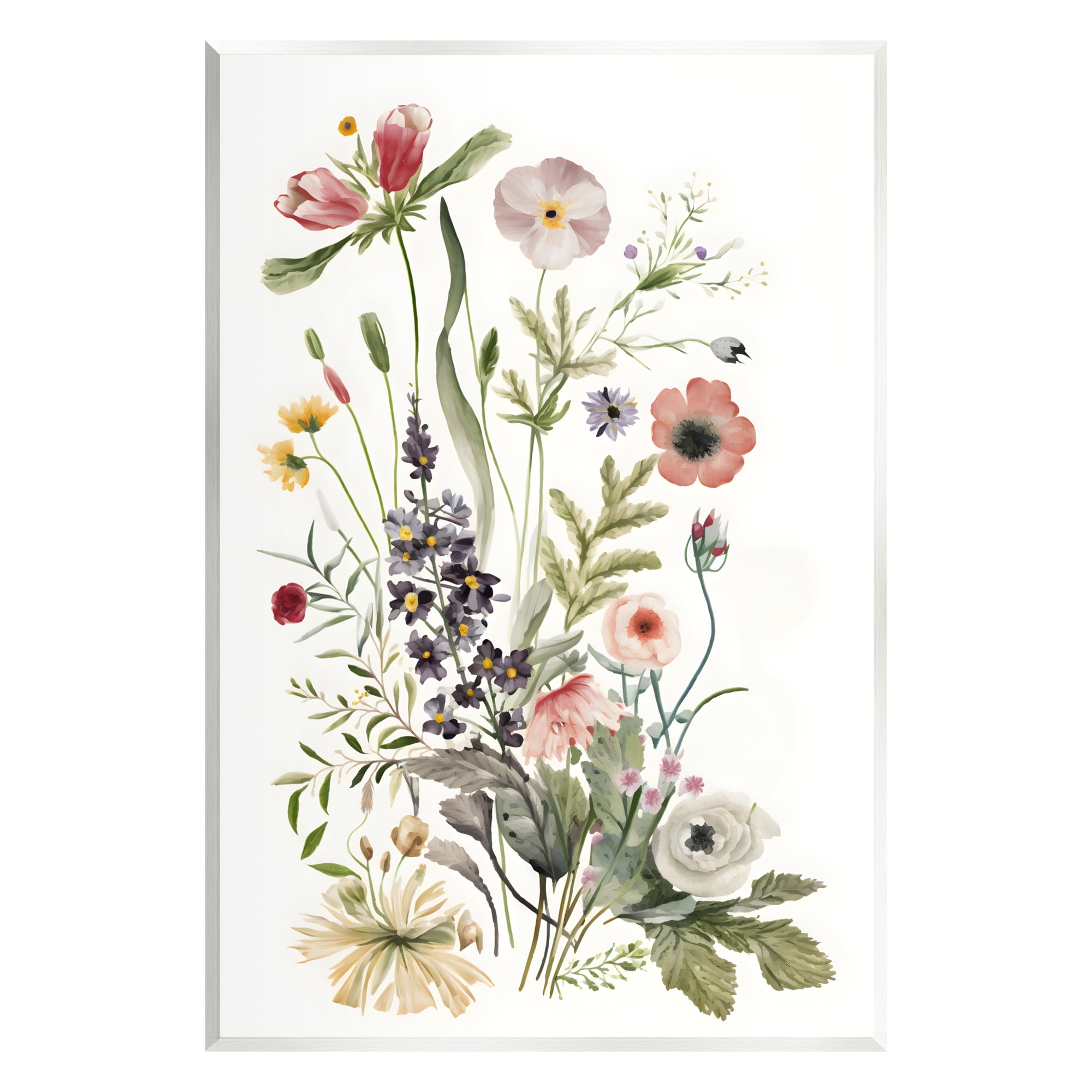 Stupell Wildflower Blooms Botanical Painting - 13 x 19 Wall Art ...