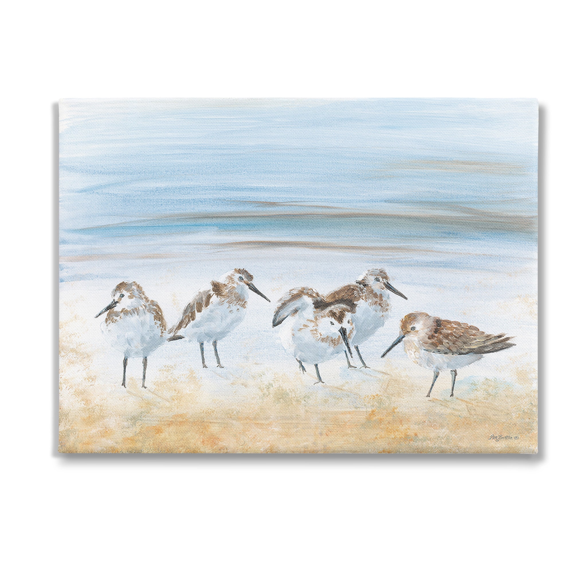 Stupell Industries Summer Sandpipers on Shore Animals & Insects ...