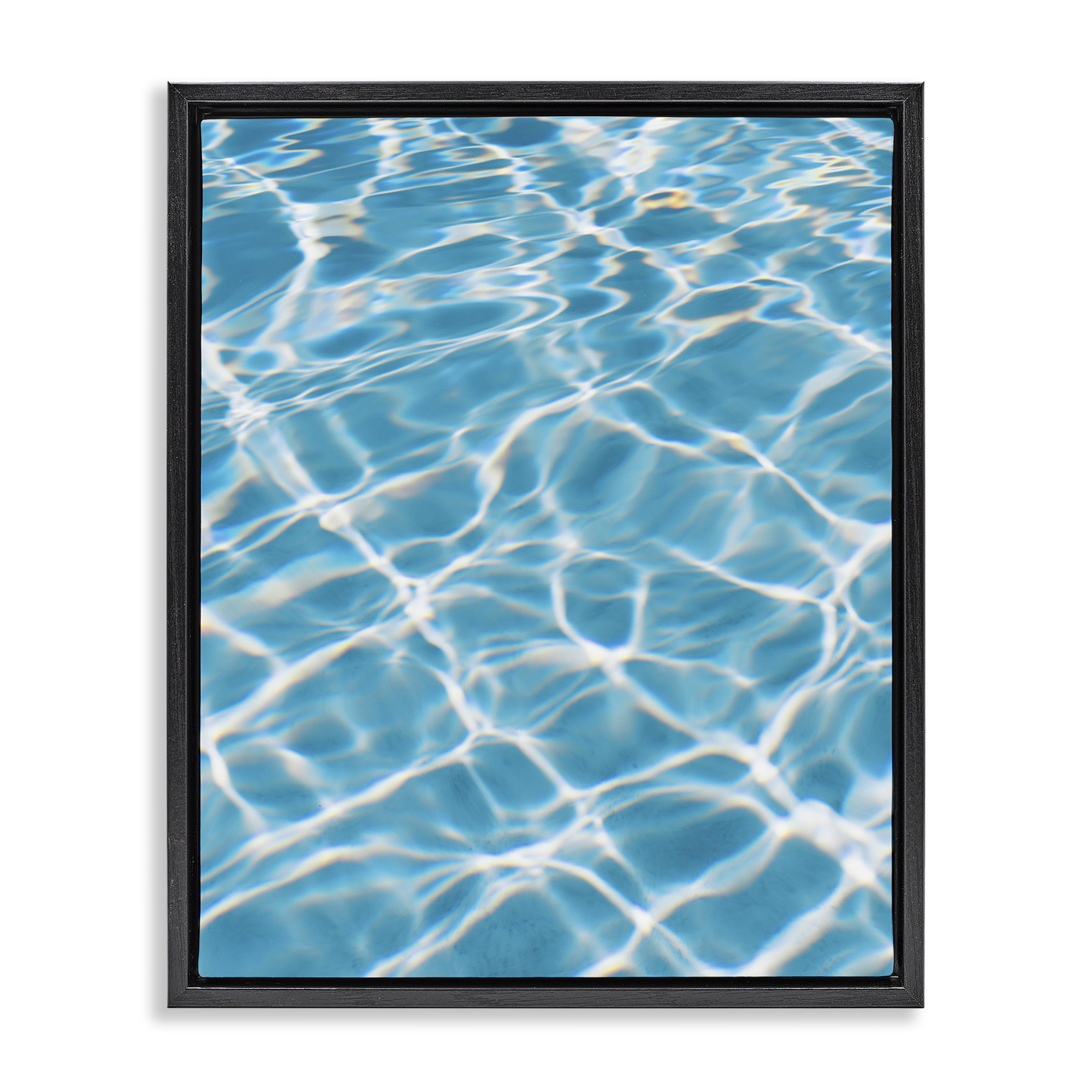 Stupell Industries Summer Water Reflection Abstract Painting Black ...