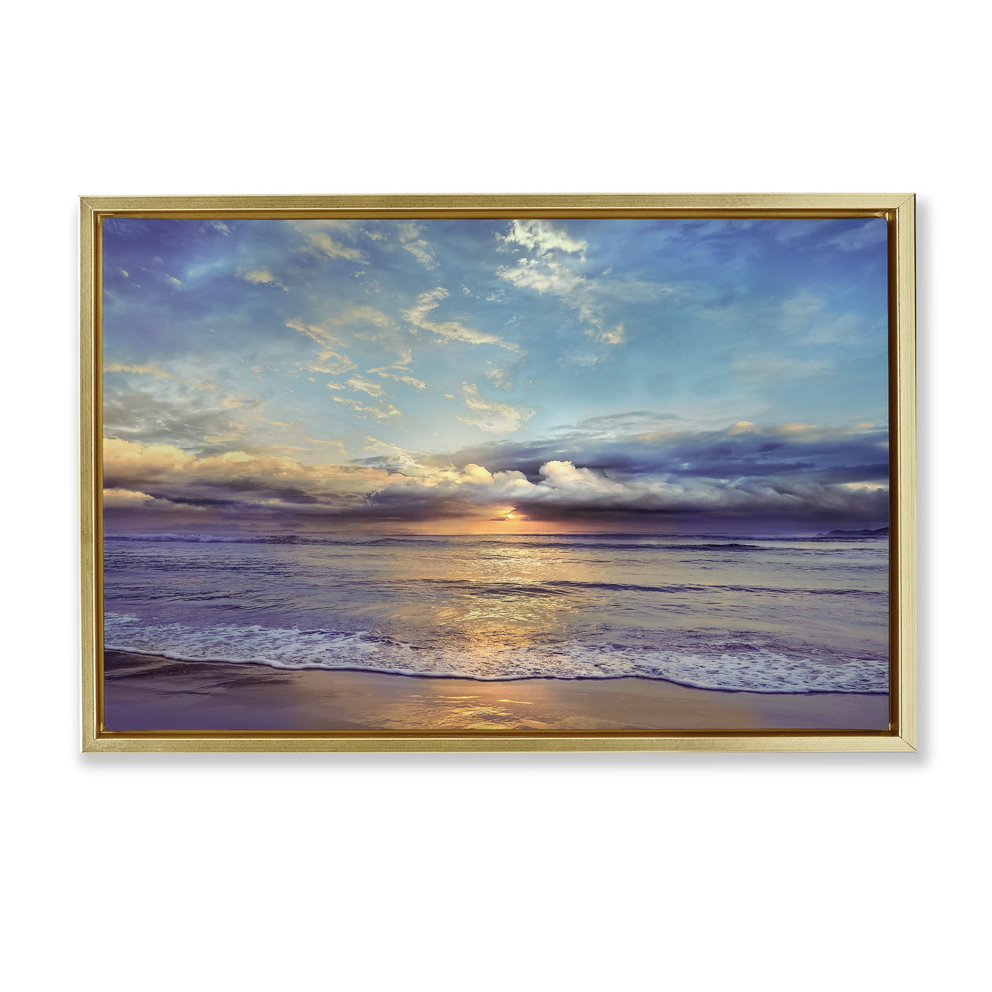 Stupell Industries Sun Rays on Beach Shore Landscape & Nature ...