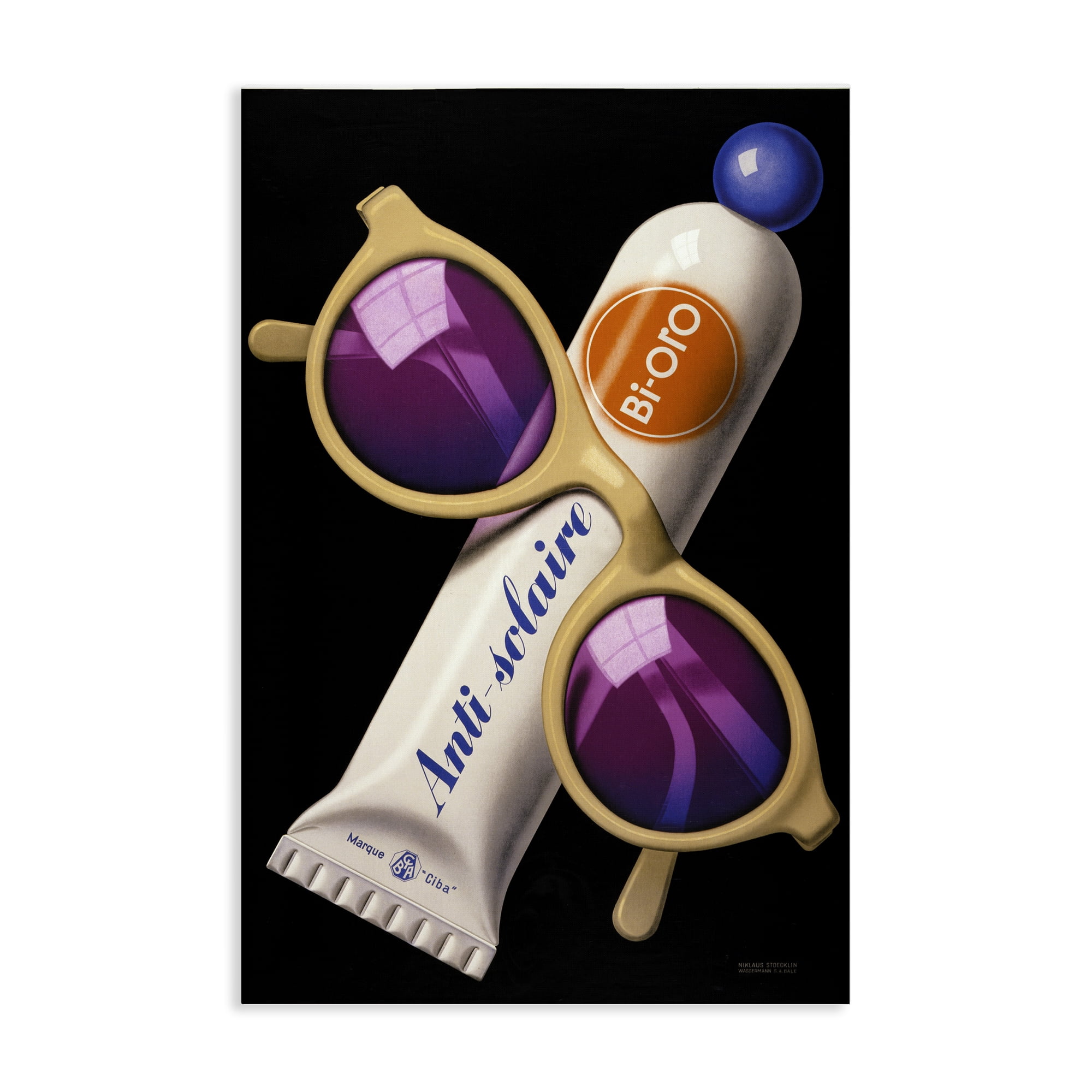 Stupell Industries Sunblock & Sunglasses Canvas Wall Art, design by ...