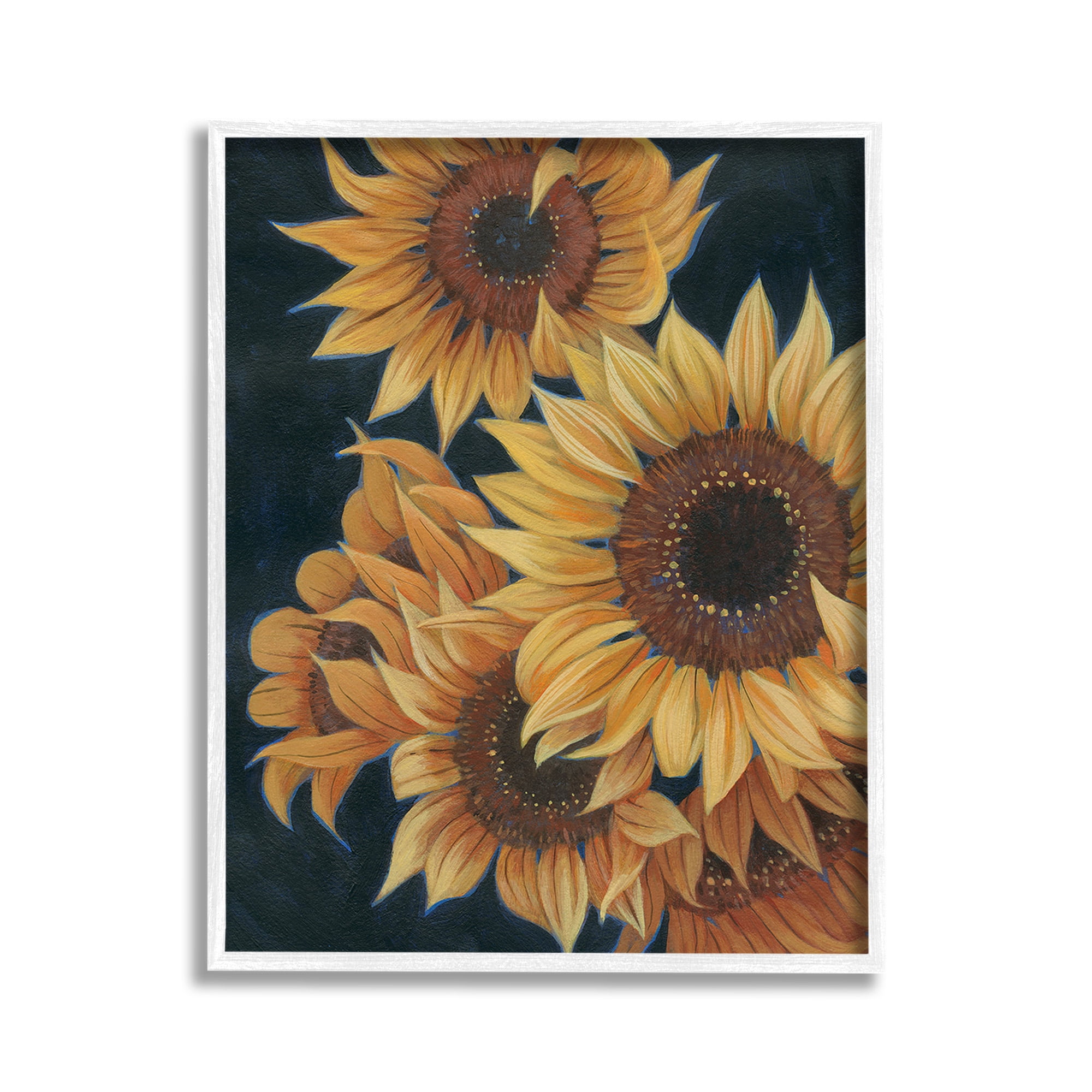 Stupell Industries Sunflowers with Curling Petals Botanical & Floral ...