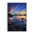 Stupell Industries Sunrise on Piseco Lake Gray Framed Giclee Art ...