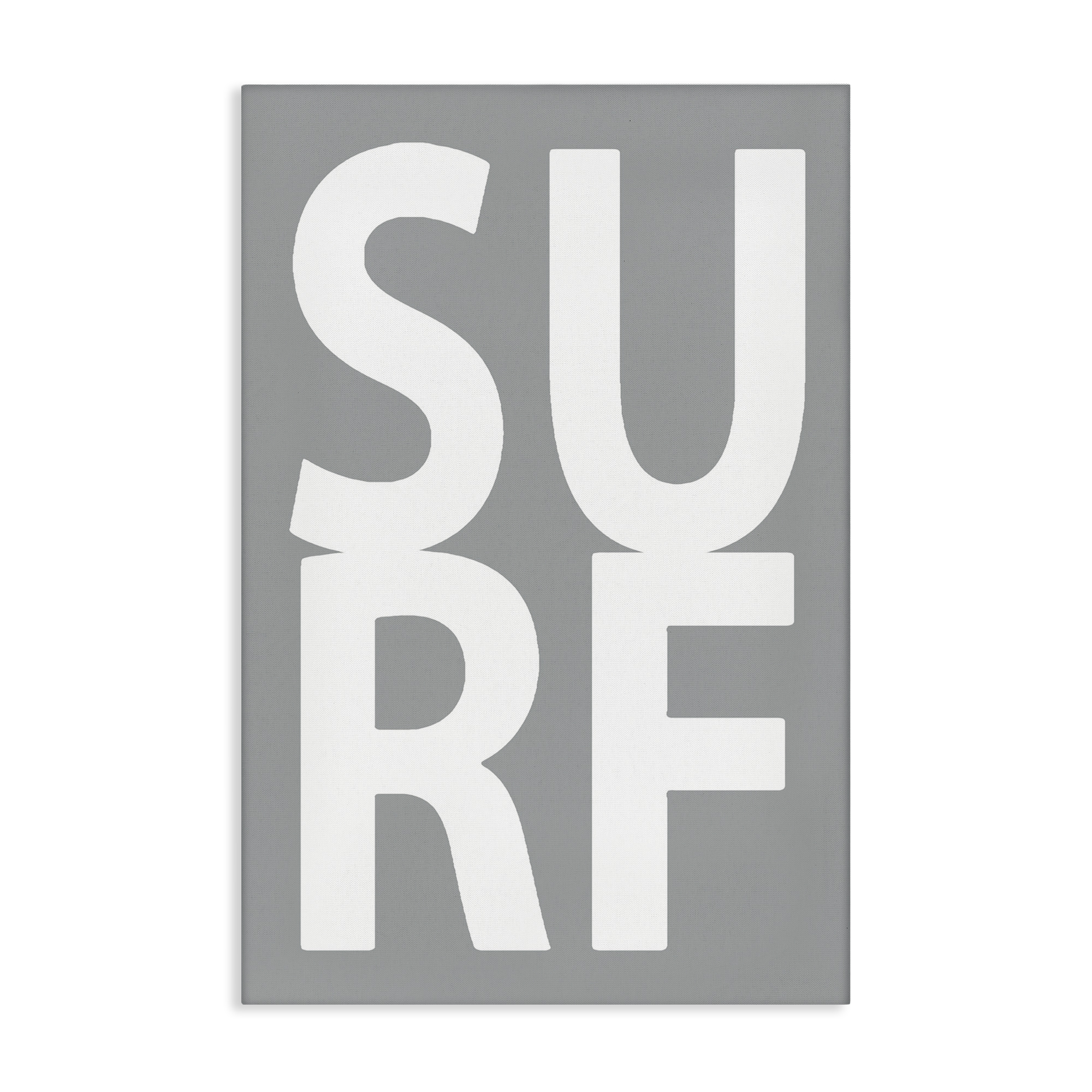 Stupell Surf Word Typography Painting - Coastal Beach Wall Art ...