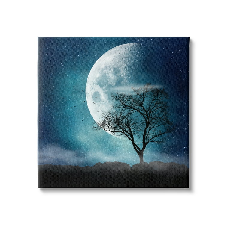 Moon Tree Silhouette