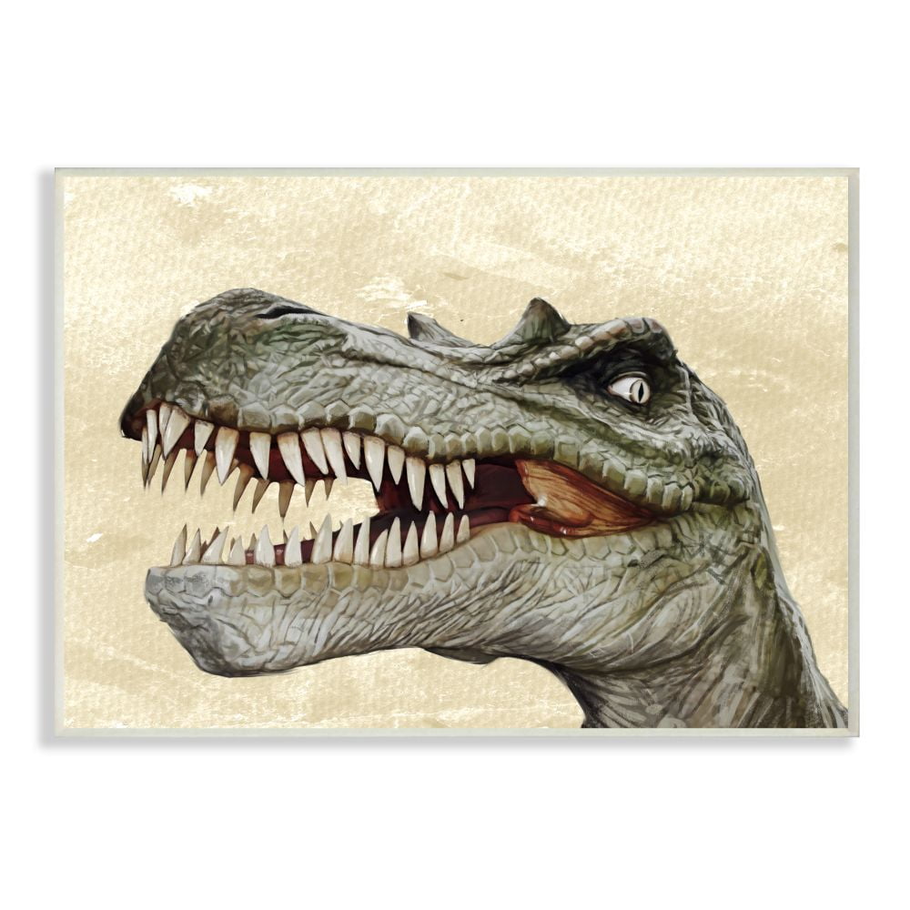 Stupell Industries T-Rex Dinosaur Portrait Art Print - 13x19 - Walmart.com