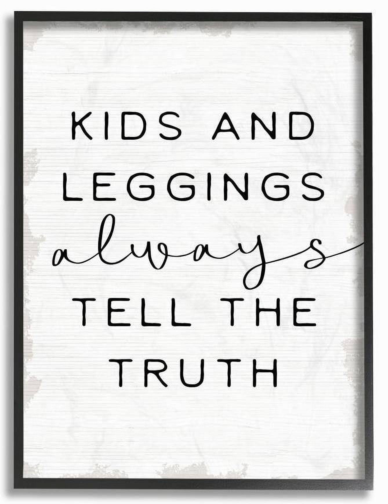 Stupell Industries Tell The Truth Funny Family Word Design Framed Wall ...