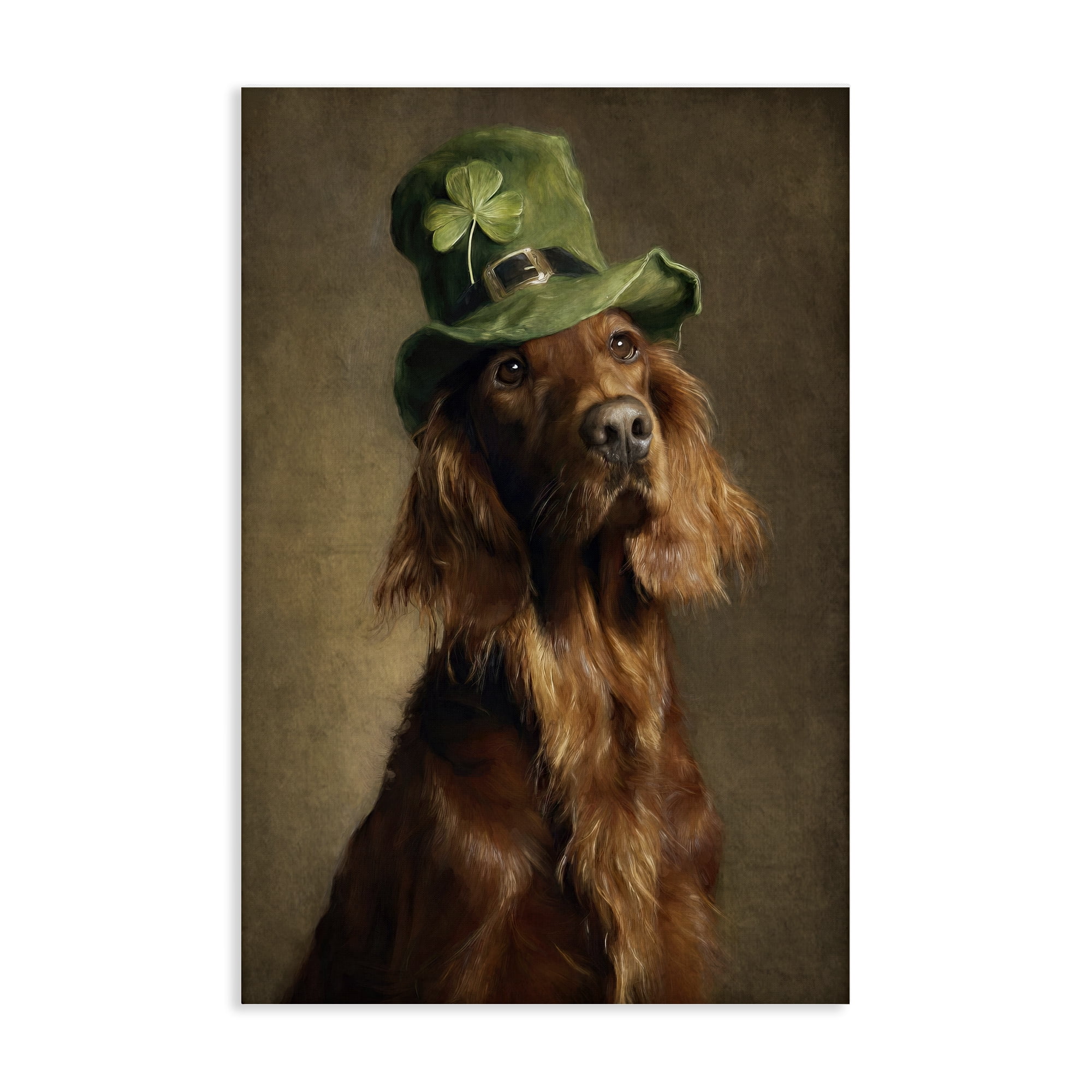 Stupell Industries The Irish Setter Portrait Canvas Wall Art, design by ...