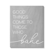 Stupell Industries Bar Kitchen Sign Black And White Word Design Canvas ...