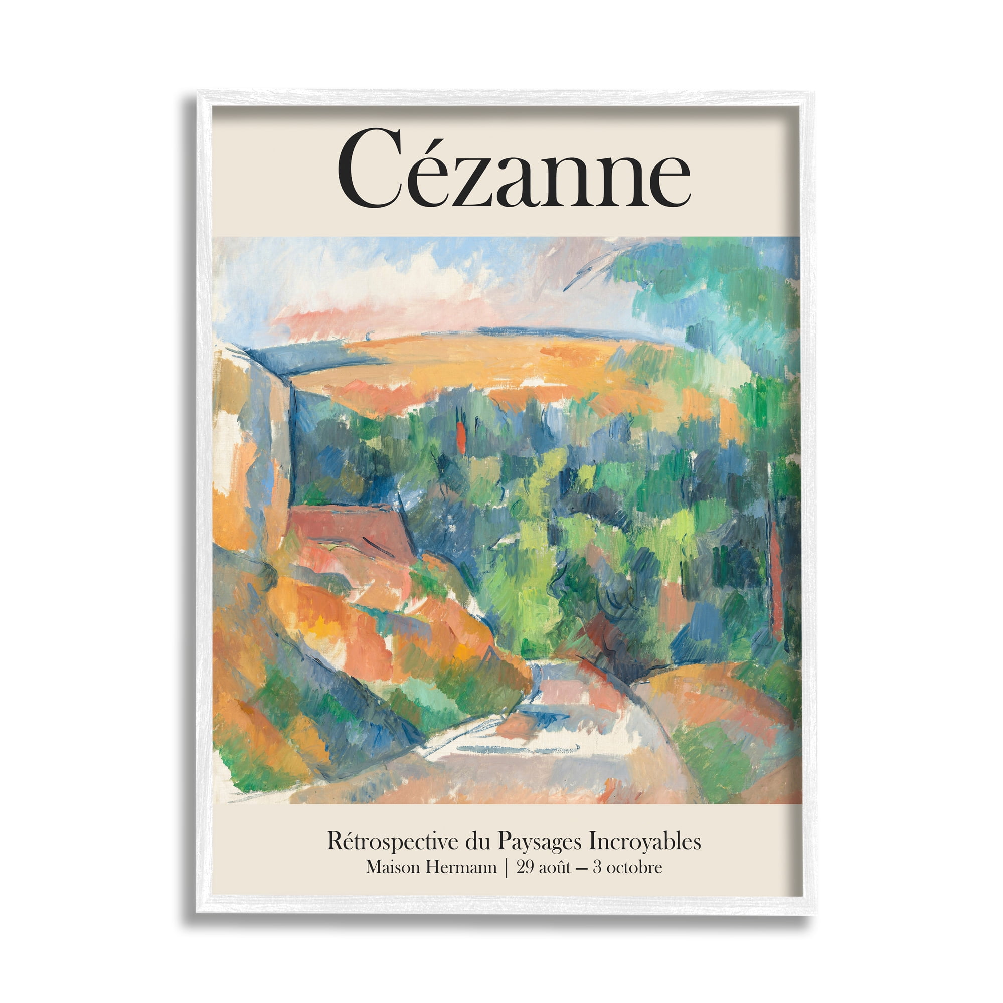Stupell Industries Traditional Cezanne Landscape Painting Exhibition ...