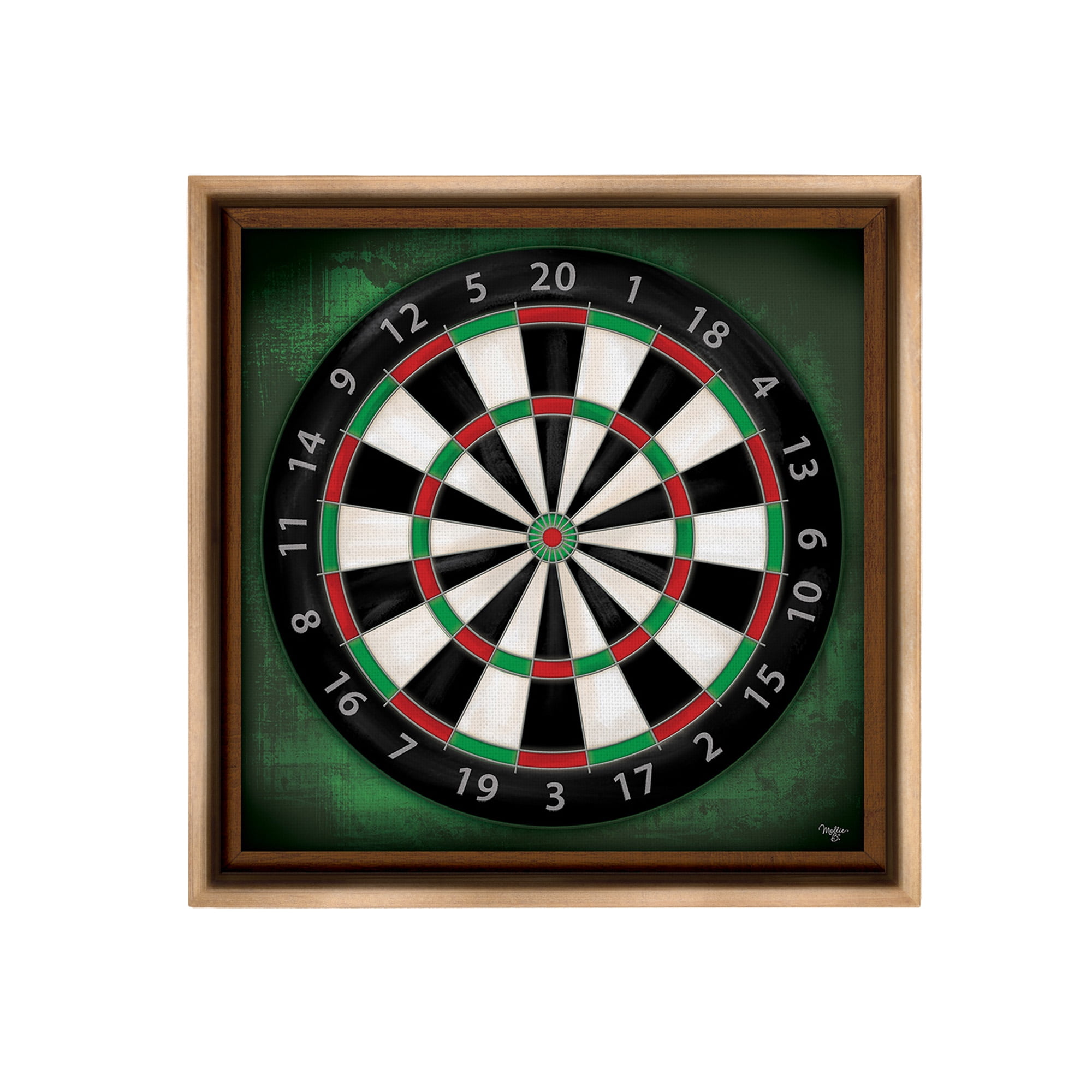 Stupell Industries Traditional Darts Game Sports Painting Brown Floater ...