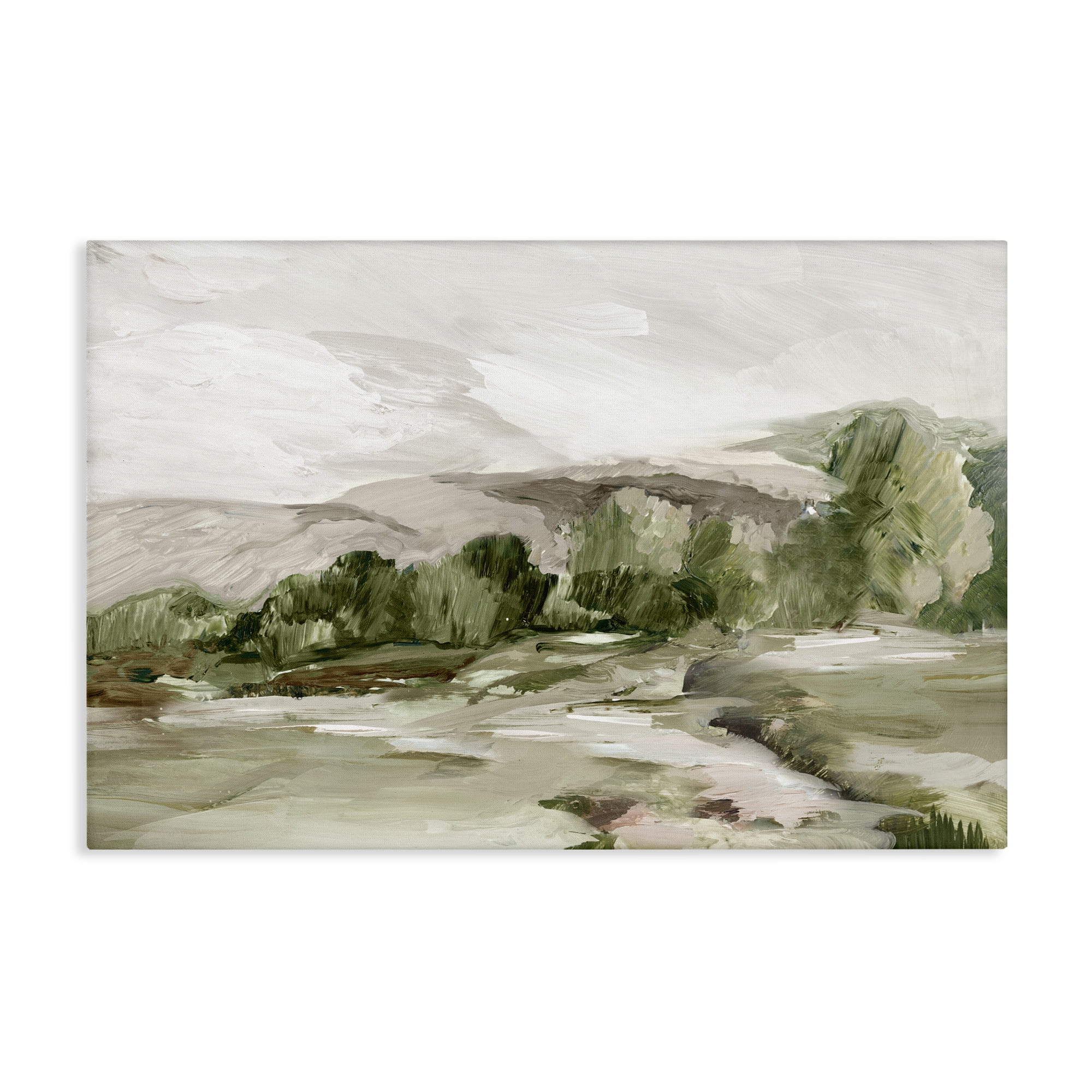 Stupell Industries Tree Line From Afar Landscape & Nature Painting ...