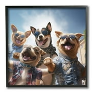 Stupell Industries Dogs Nose Art Funny Pet Black and White Word Design ...