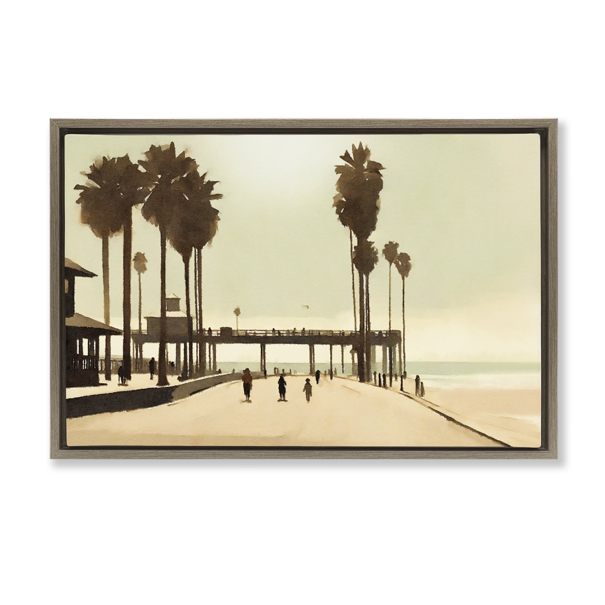 Stupell Industries Tropical Beach Walkway Landscape & Nature Painting ...