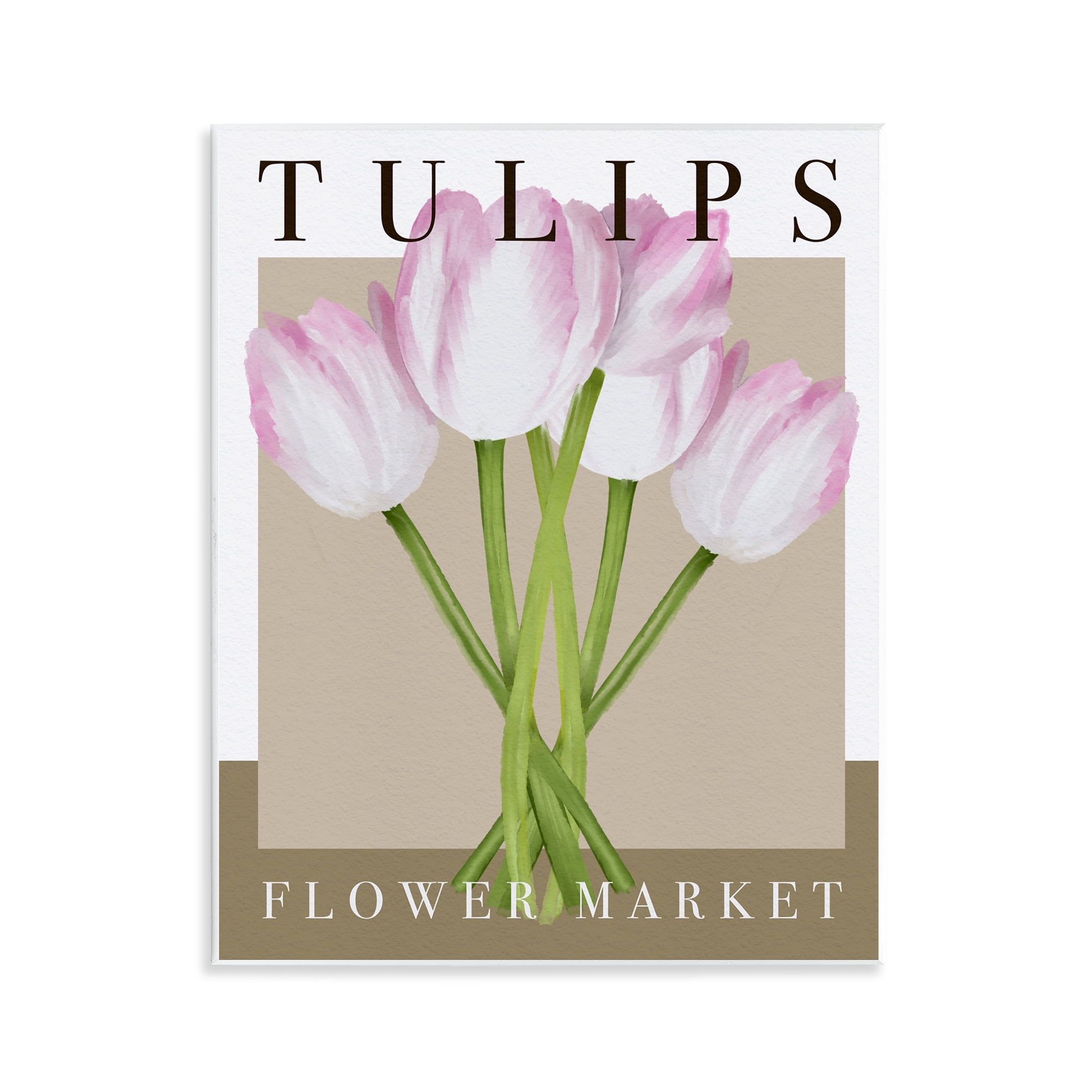 Stupell Industries Tulips Flower Market Wall Plaque Art, design by ...