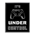 Stupell Industries Under Control Gamer Black Framed Floater Canvas Wall ...