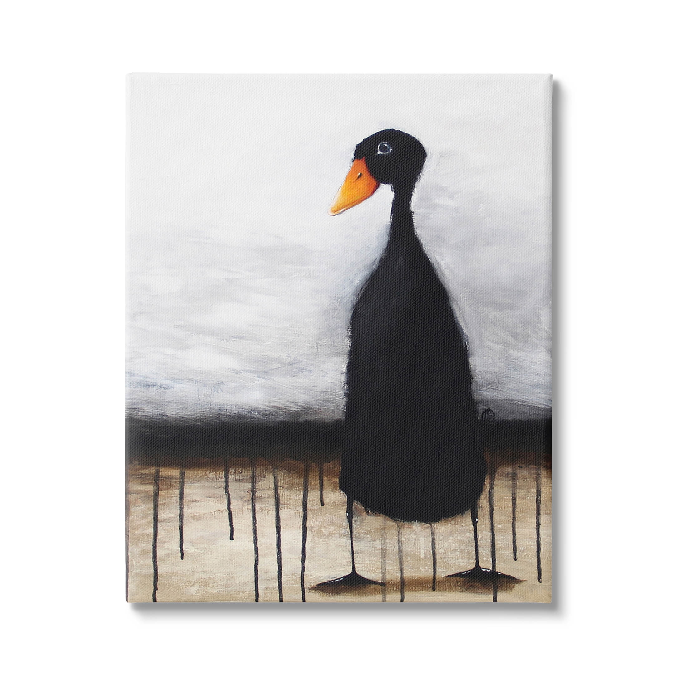 Stupell Industries Black Duck Canvas Wall Art - 16x20 Inches - Walmart.com