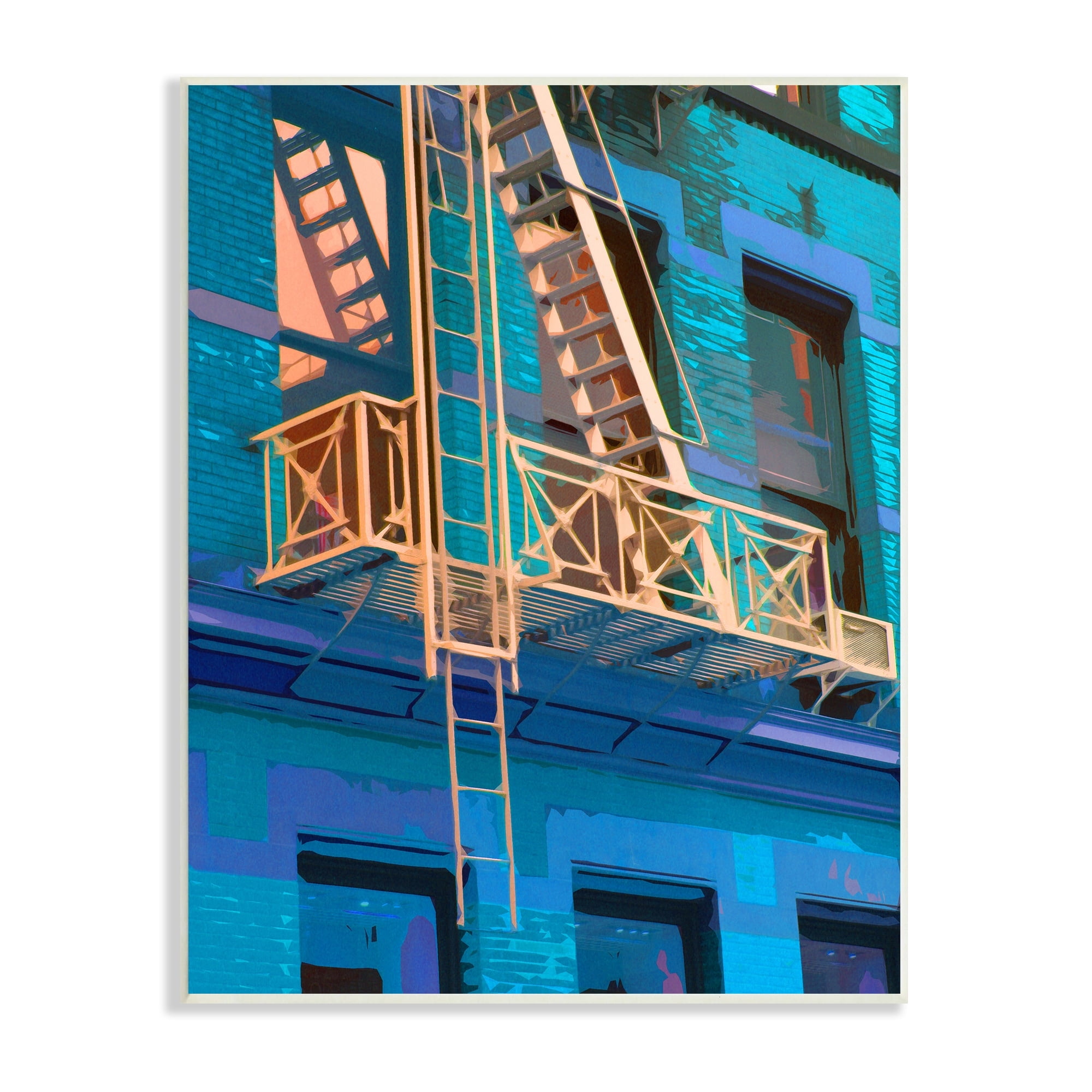 Stupell Urban City Building Art Print - 10x15 Inches - Walmart.com