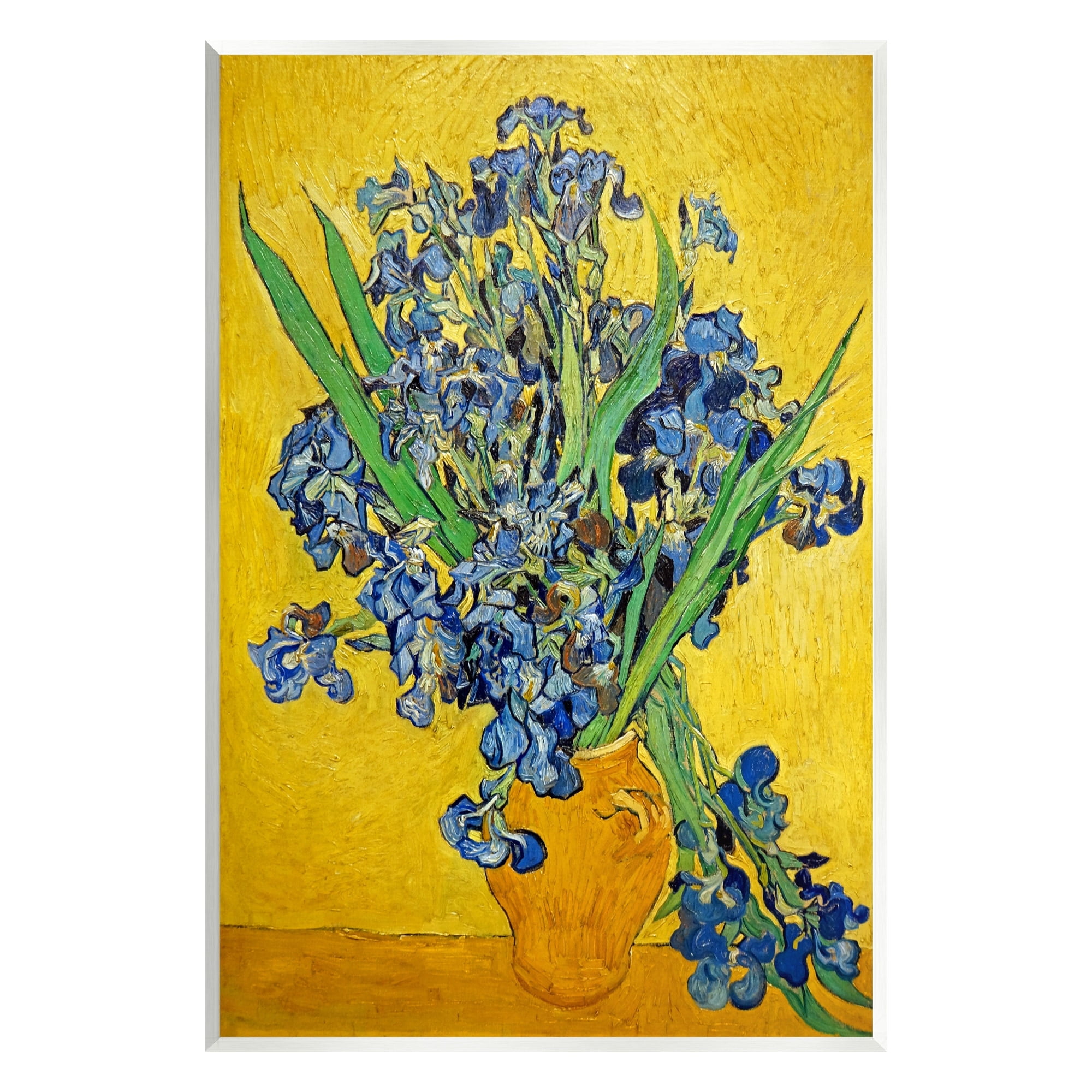 Stupell Industries Vaas met Irissen Vincent van Gogh Iris Flower Painting Painting Unframed Art ...
