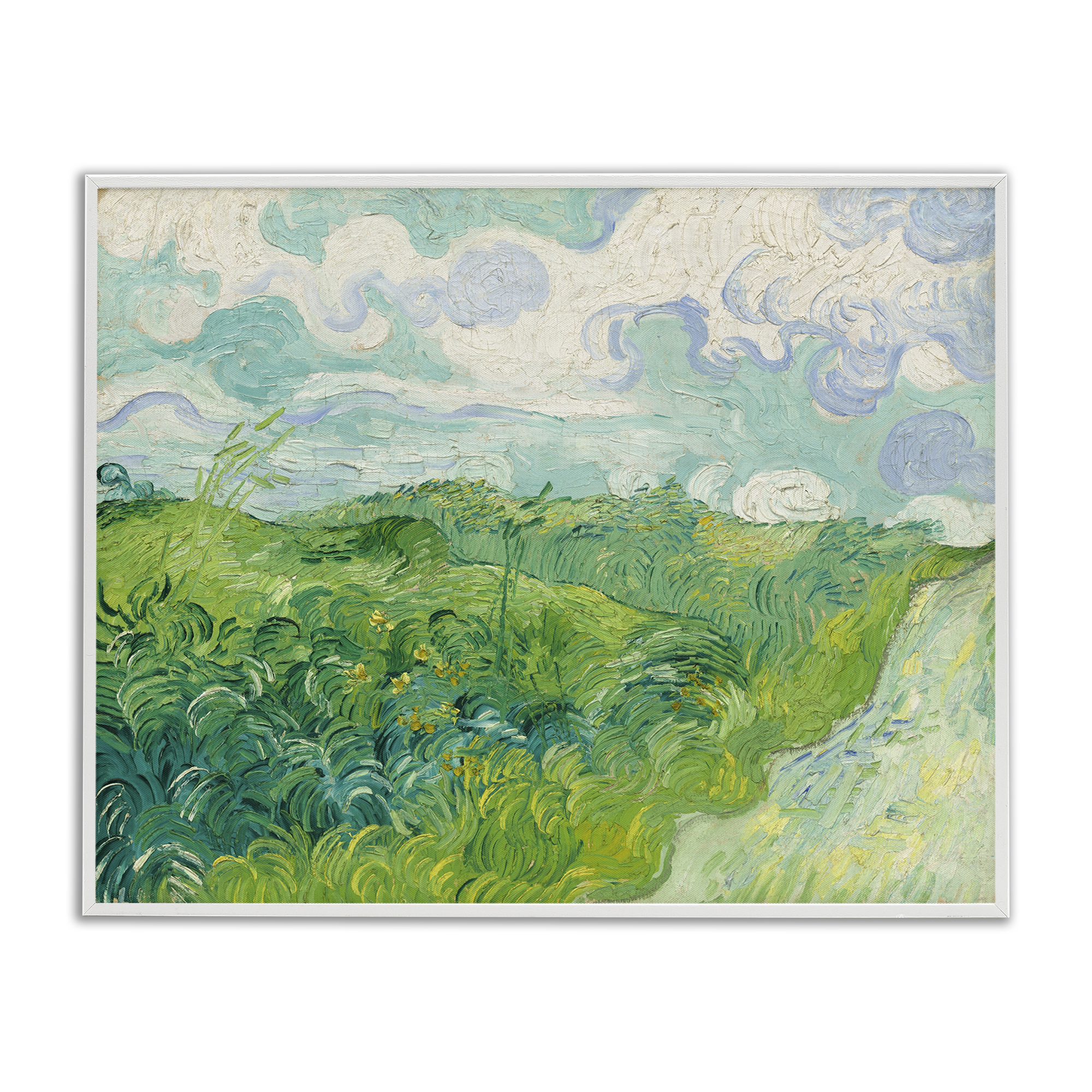Stupell Industries Van Gogh Green Wheat Field Landscape & Nature ...
