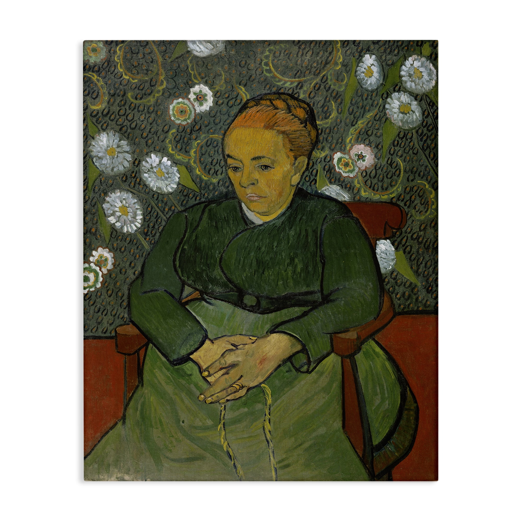 Stupell Industries Van Gogh Madame Ruolin People Painting Wrapped ...