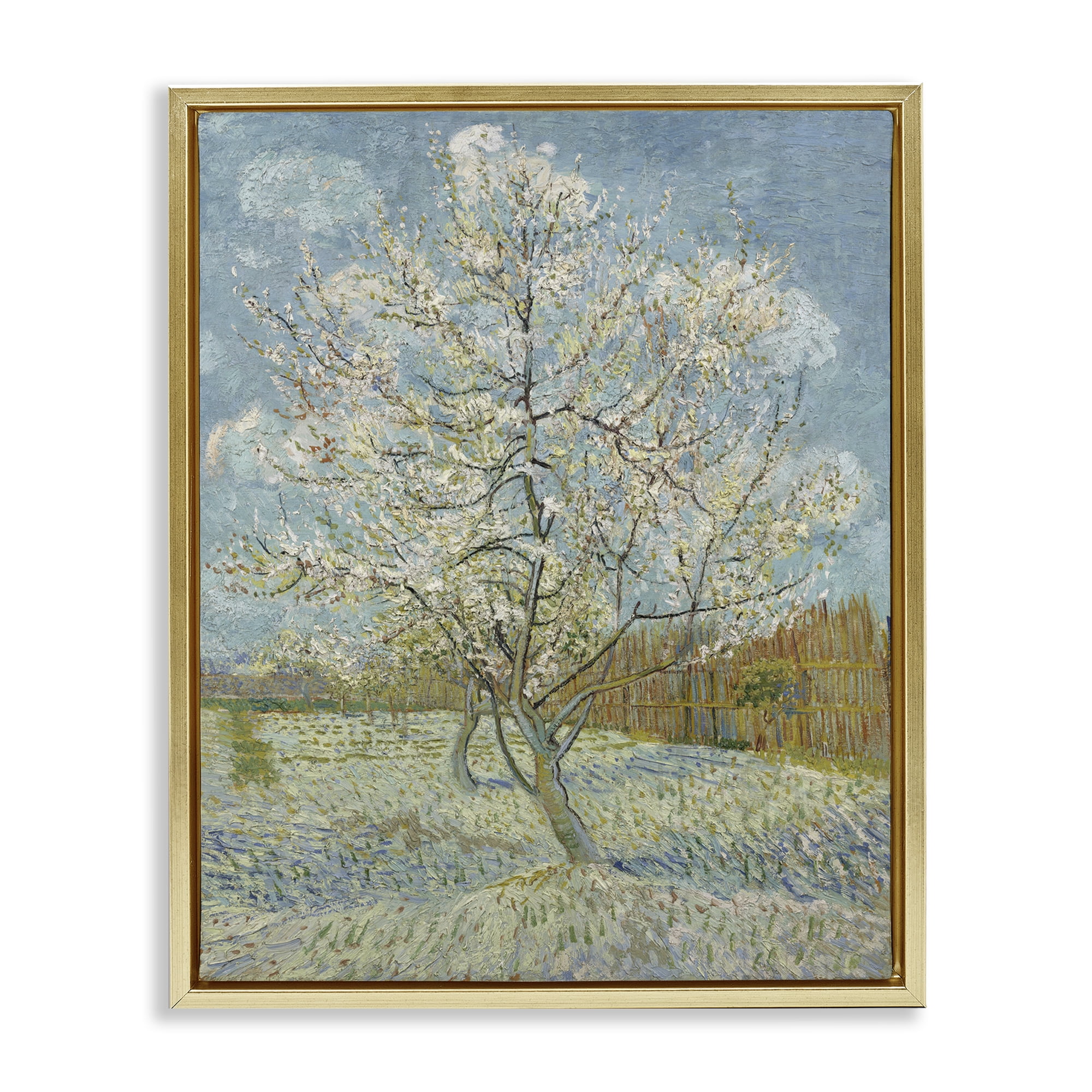 Stupell Industries Van Gogh Pink Peach Tree Landscape & Nature Painting ...