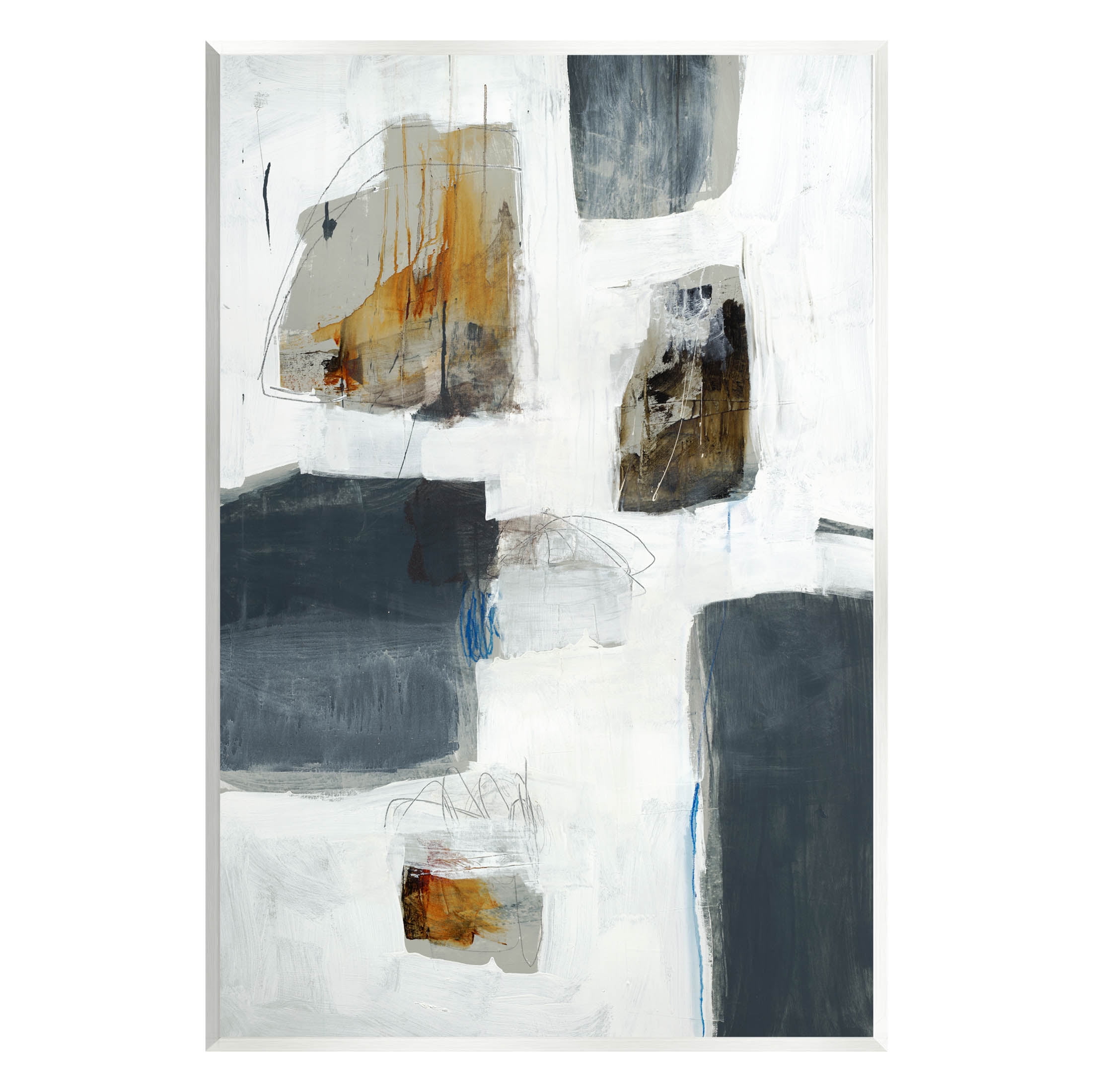 Stupell Industries Varied Modern Scribble Forms Painting Unframed Art ...