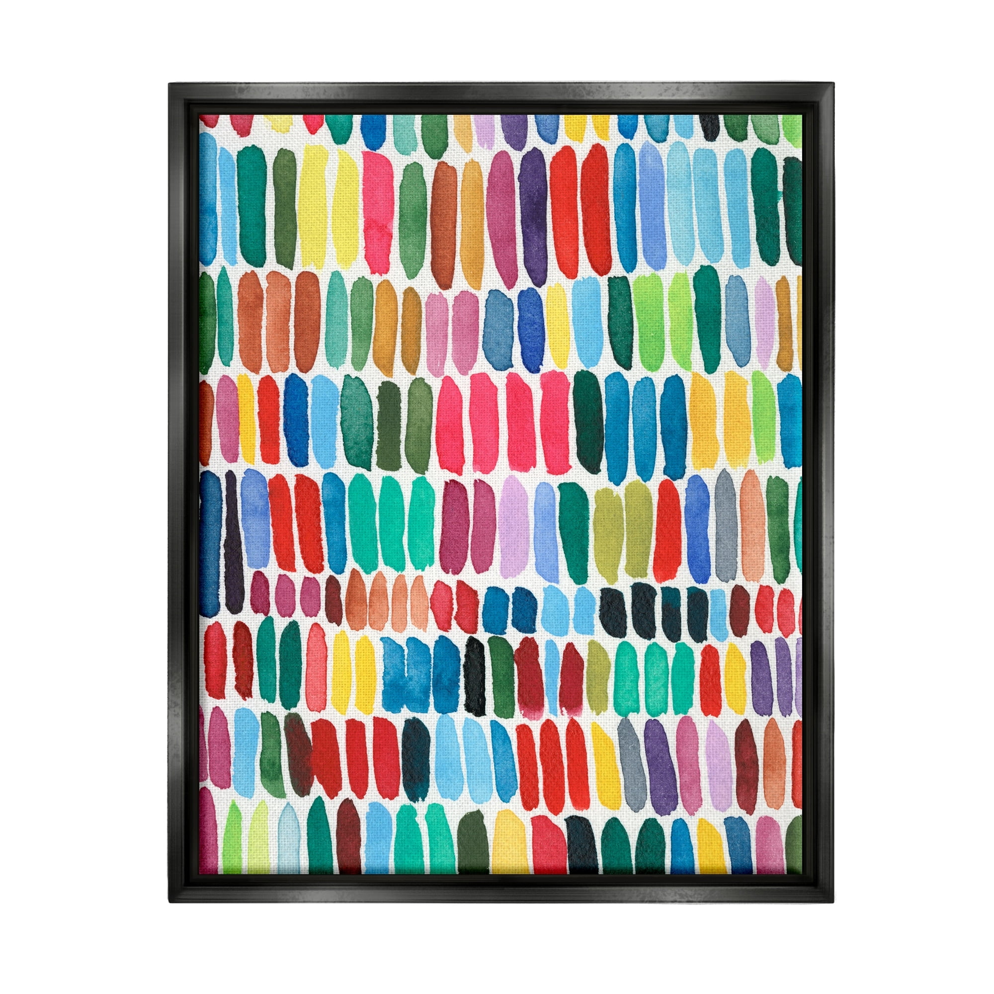 Stupell Industries Varied Rainbow Lines Abstract Pattern Watercolor ...