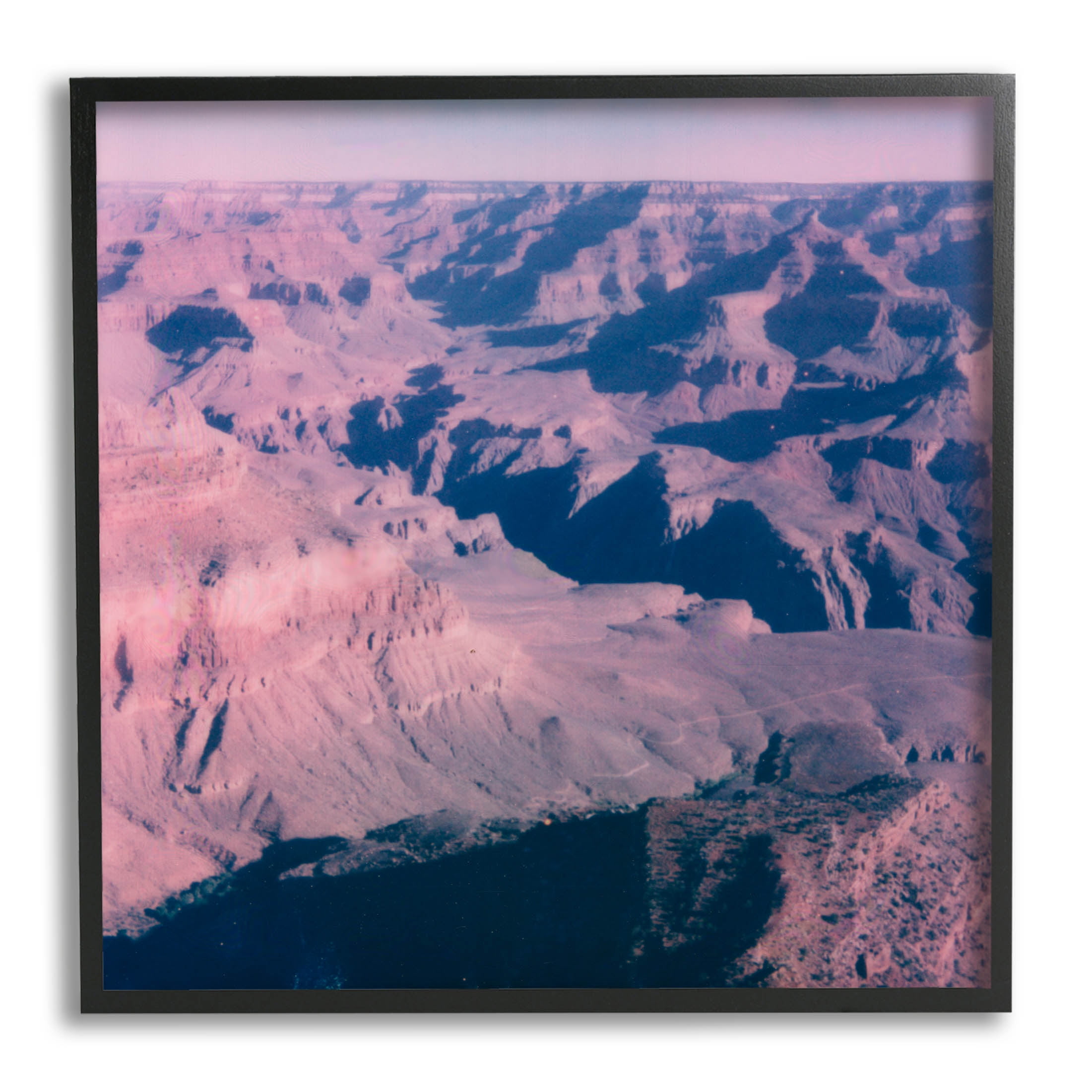 Stupell Industries Vast Desolate Desert Canyon Valley Photograph Black ...