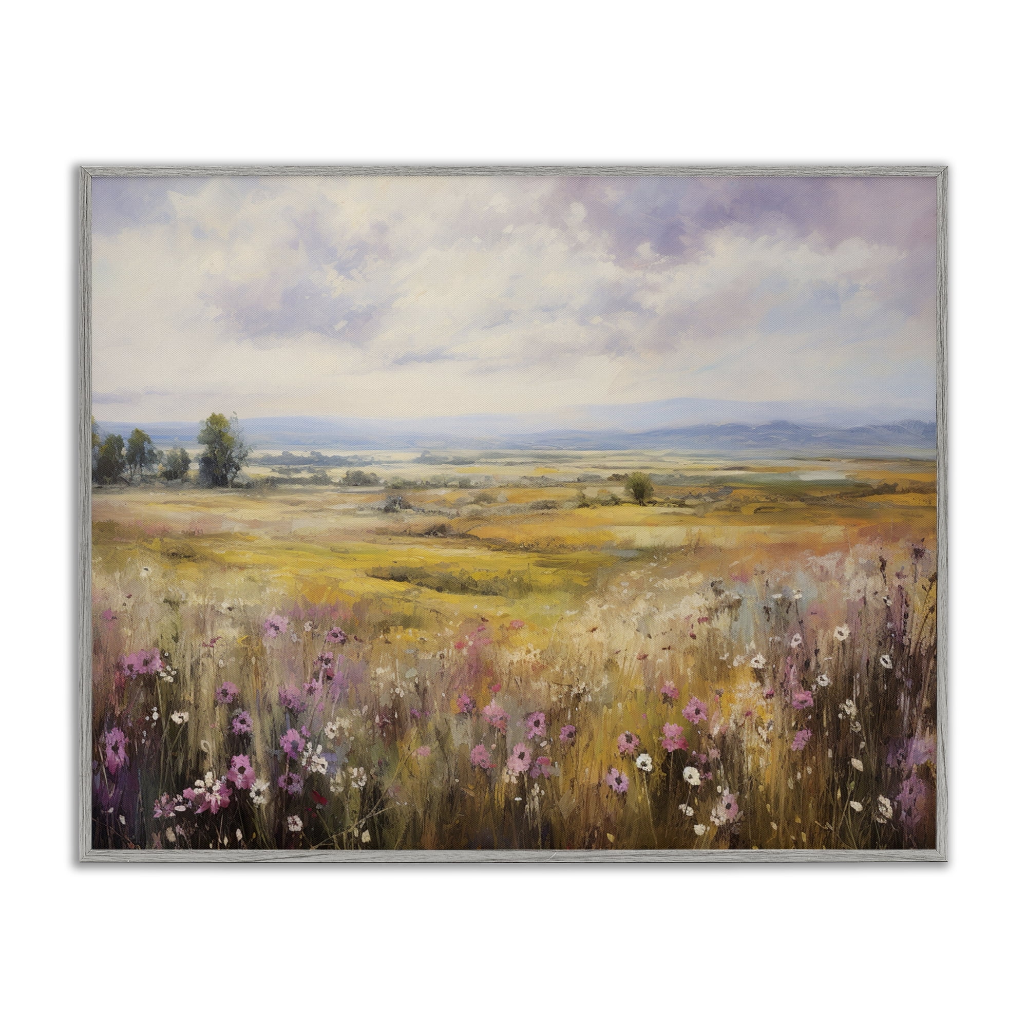 Stupell Industries Vast Meadow with Subtle Flowers Landscape & Nature ...