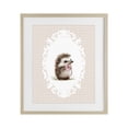 Stupell Industries Vintage Bow Hedgehog on Gingham Birch Framed Print ...