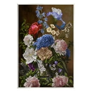 Stupell Industries Vintage Blue Truck Flower Bouquet Cloudy Sky ...