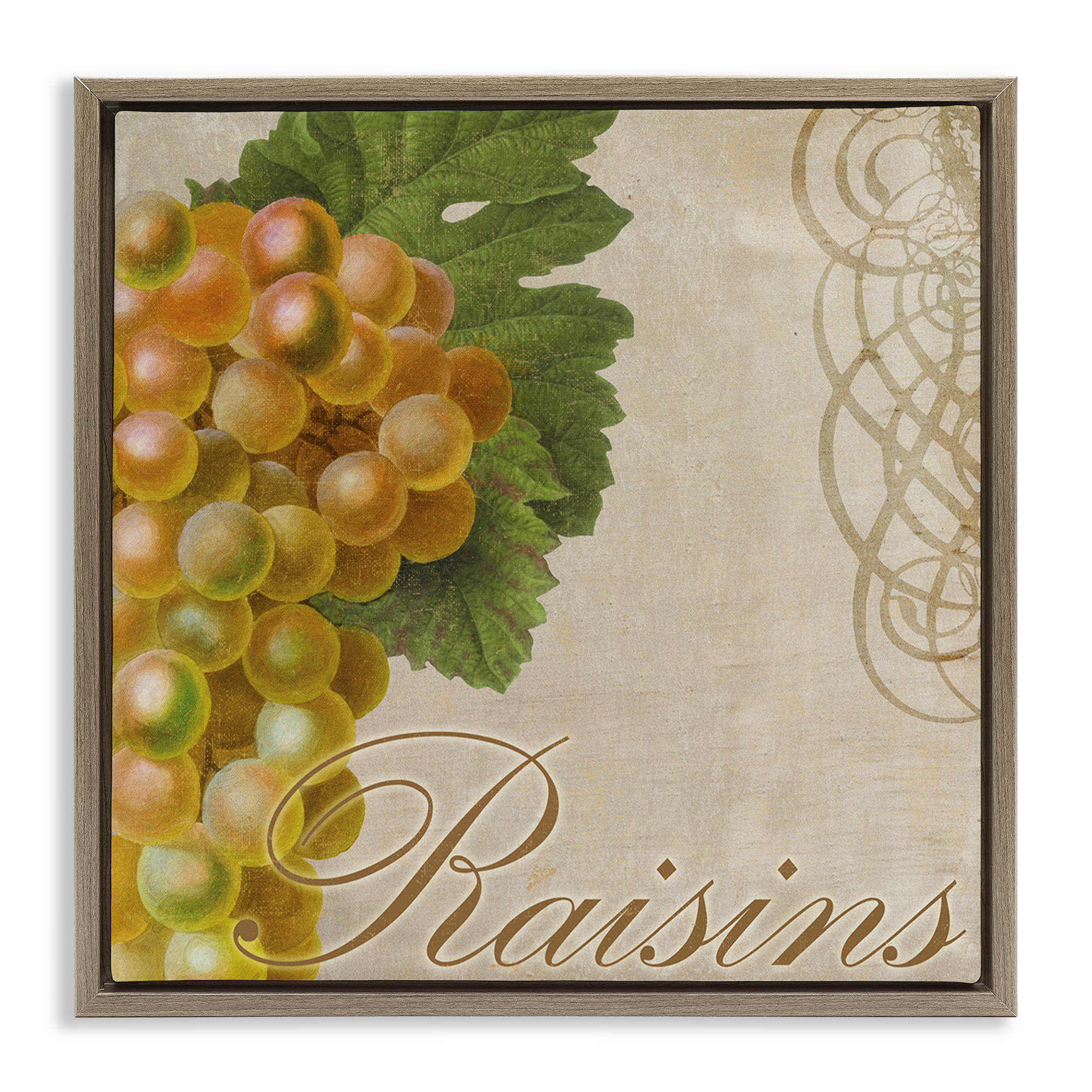 Stupell Industries Vintage French Grapes Food & Beverage Painting Brown ...