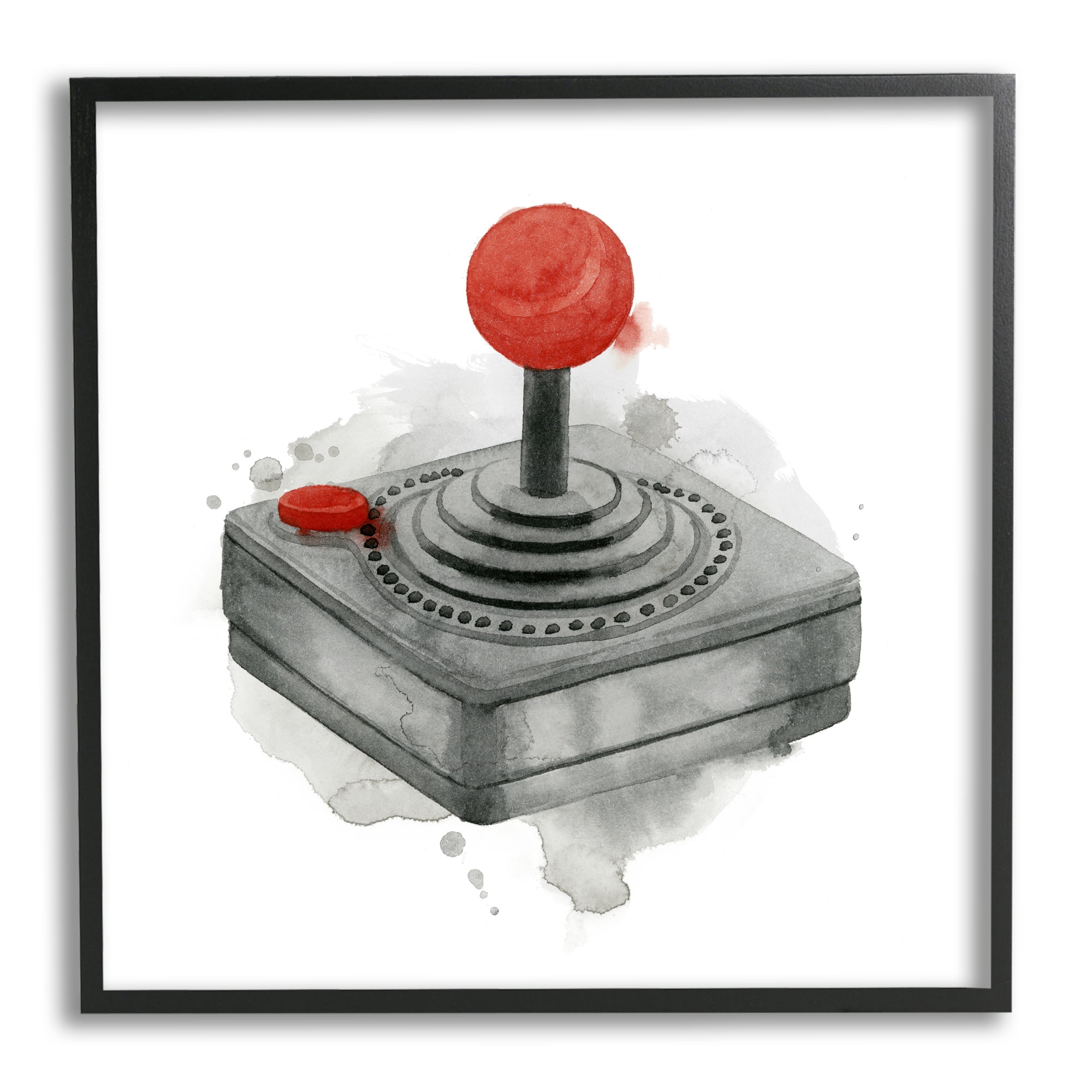 Stupell Industries Vintage Gaming Controller Joystick Art for Kids ...
