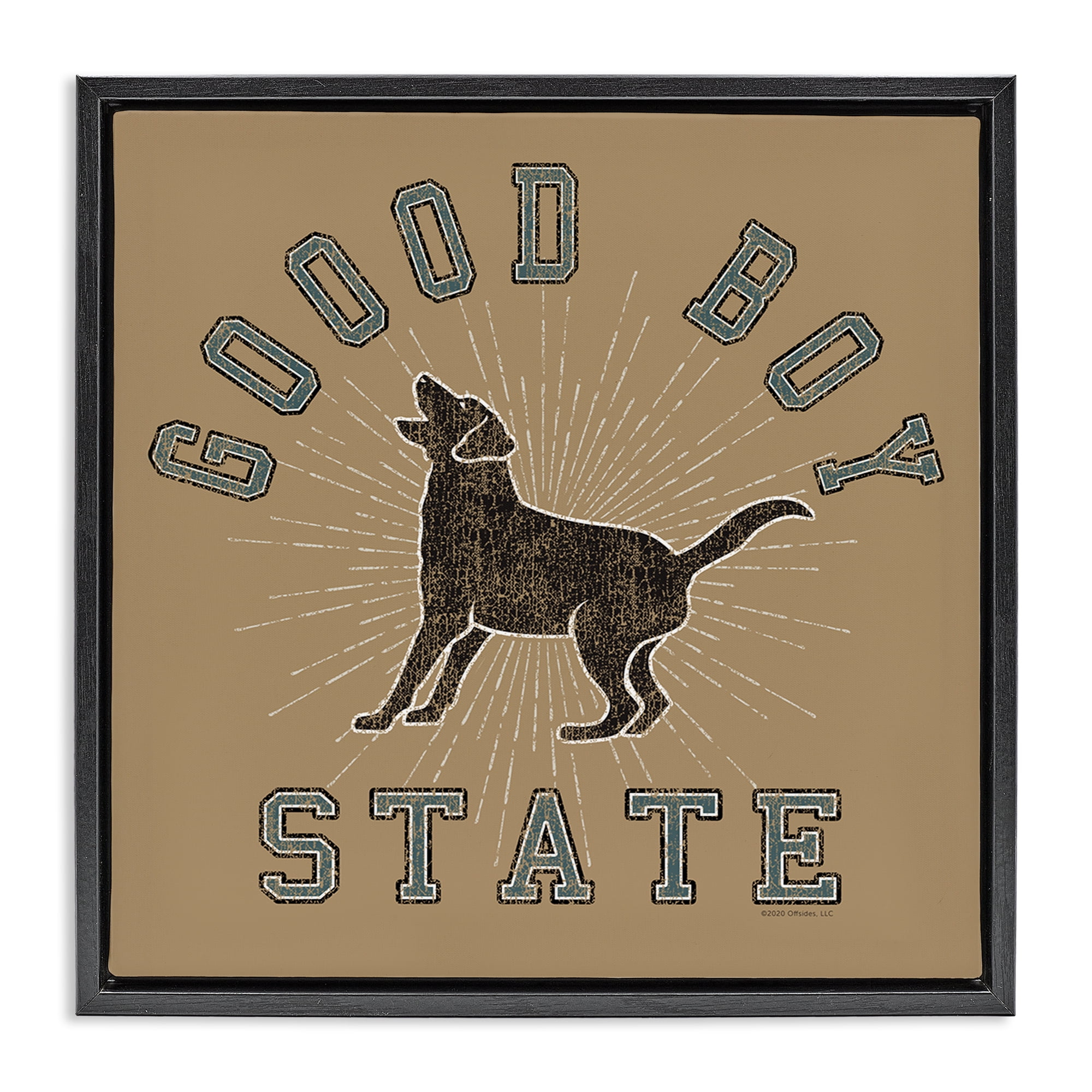 Stupell Industries Vintage Good Boy State Novelty & Humor Painting ...