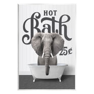 Stupell Animal Bathroom Happiness Bubble Bath Dog Quote Art - Walmart.com